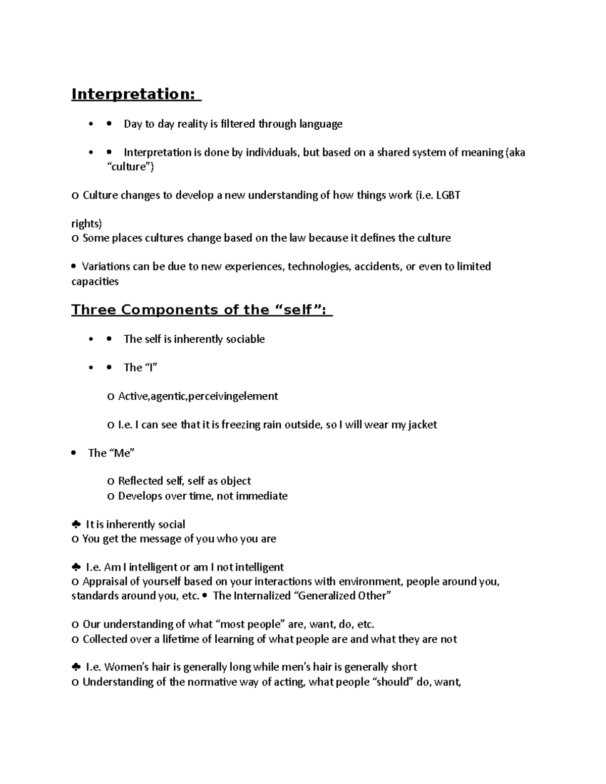 Interpretation psychology - Interpretation: Day to day reality is ...