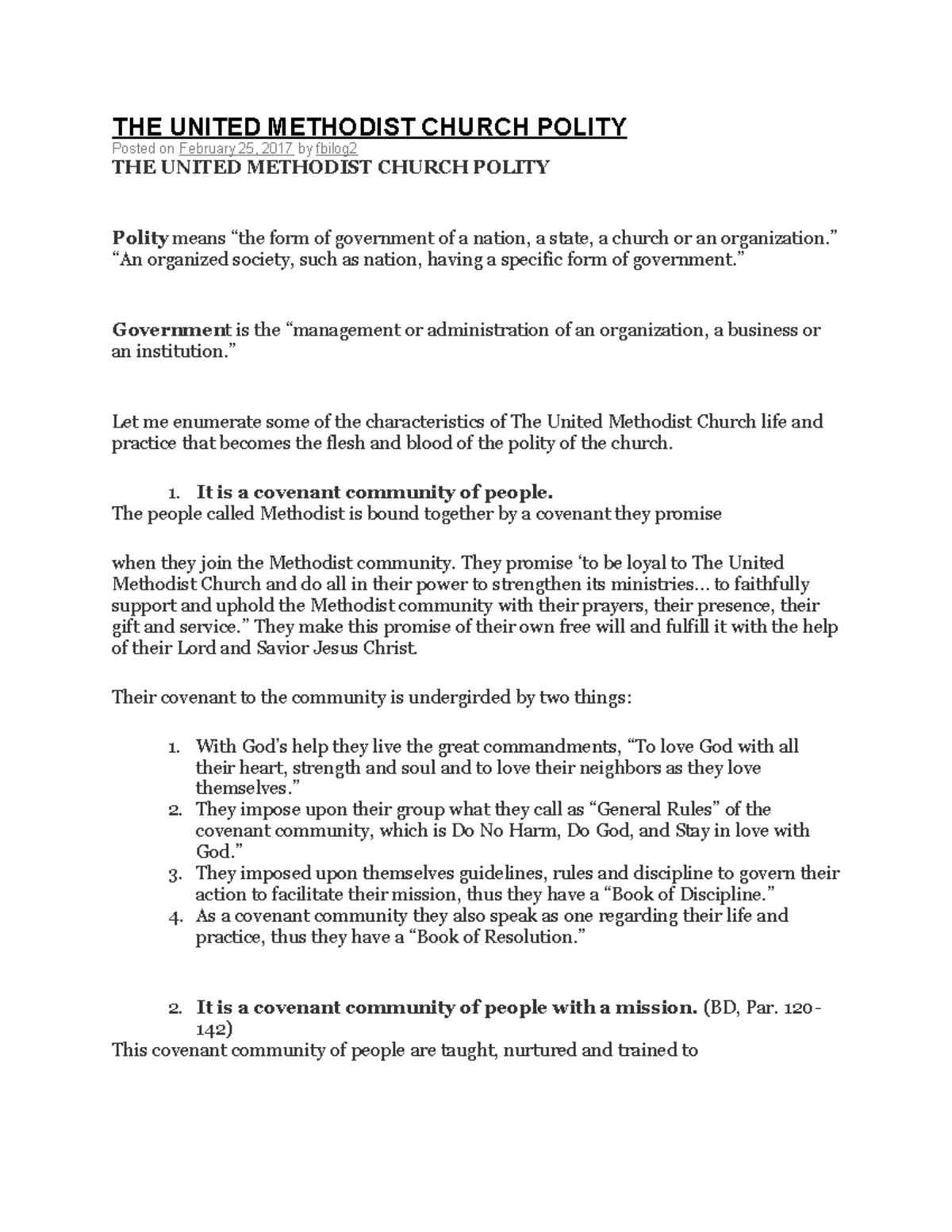 UMC Polity: Understanding the Governance of The United Methodist Church ...