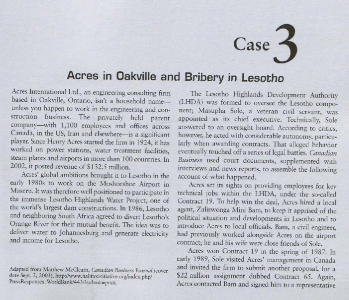 Case Study: Bribery Scandal Involving Acres International Ltd. in ...