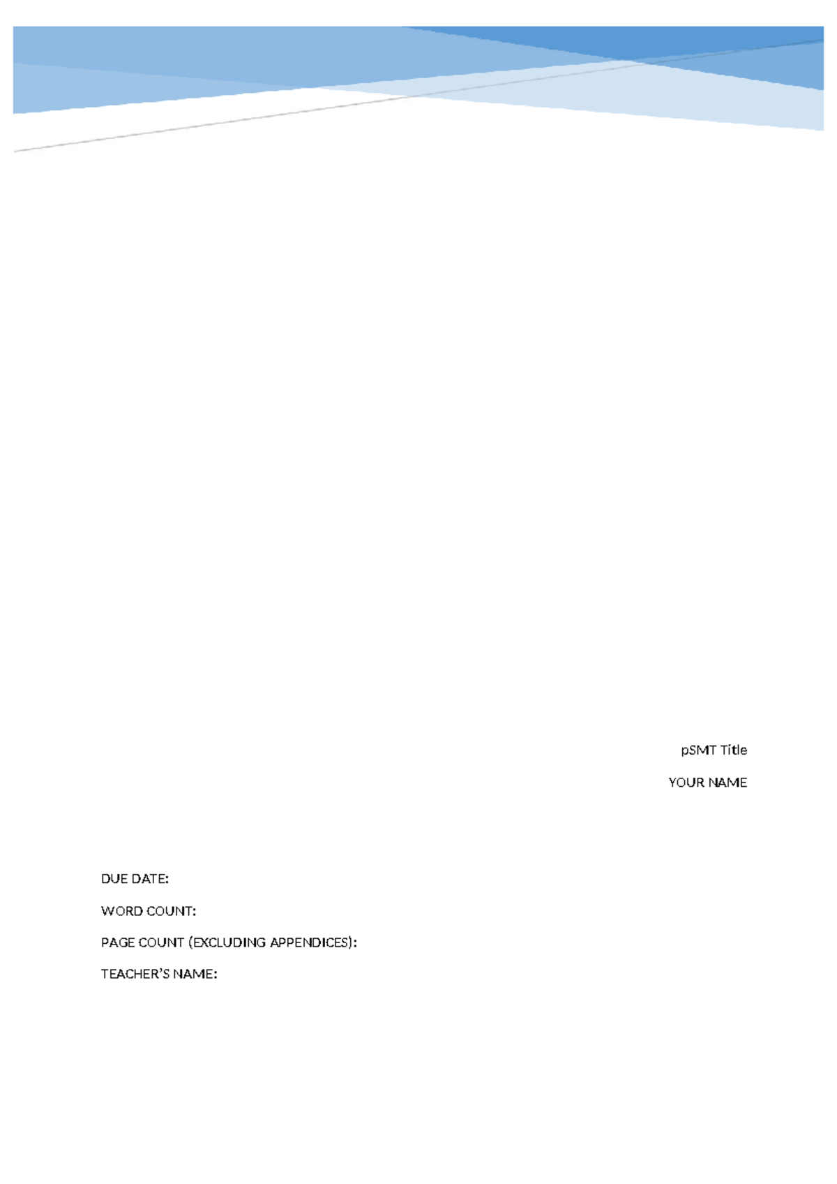 PSMT Report: Problem Identification & Mathematical Modelling 2025 - Studocu
