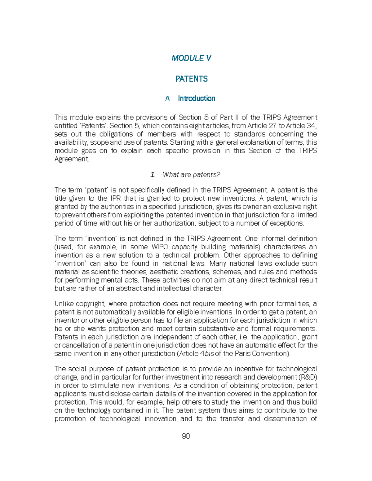 Patents Notes 2023: Understanding TRIPS Agreement Provisions - Studocu