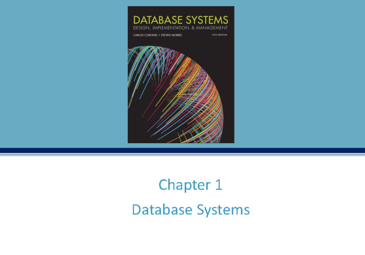 Chapter 1 - Introduction to Database Systems and Their Importance - Studocu