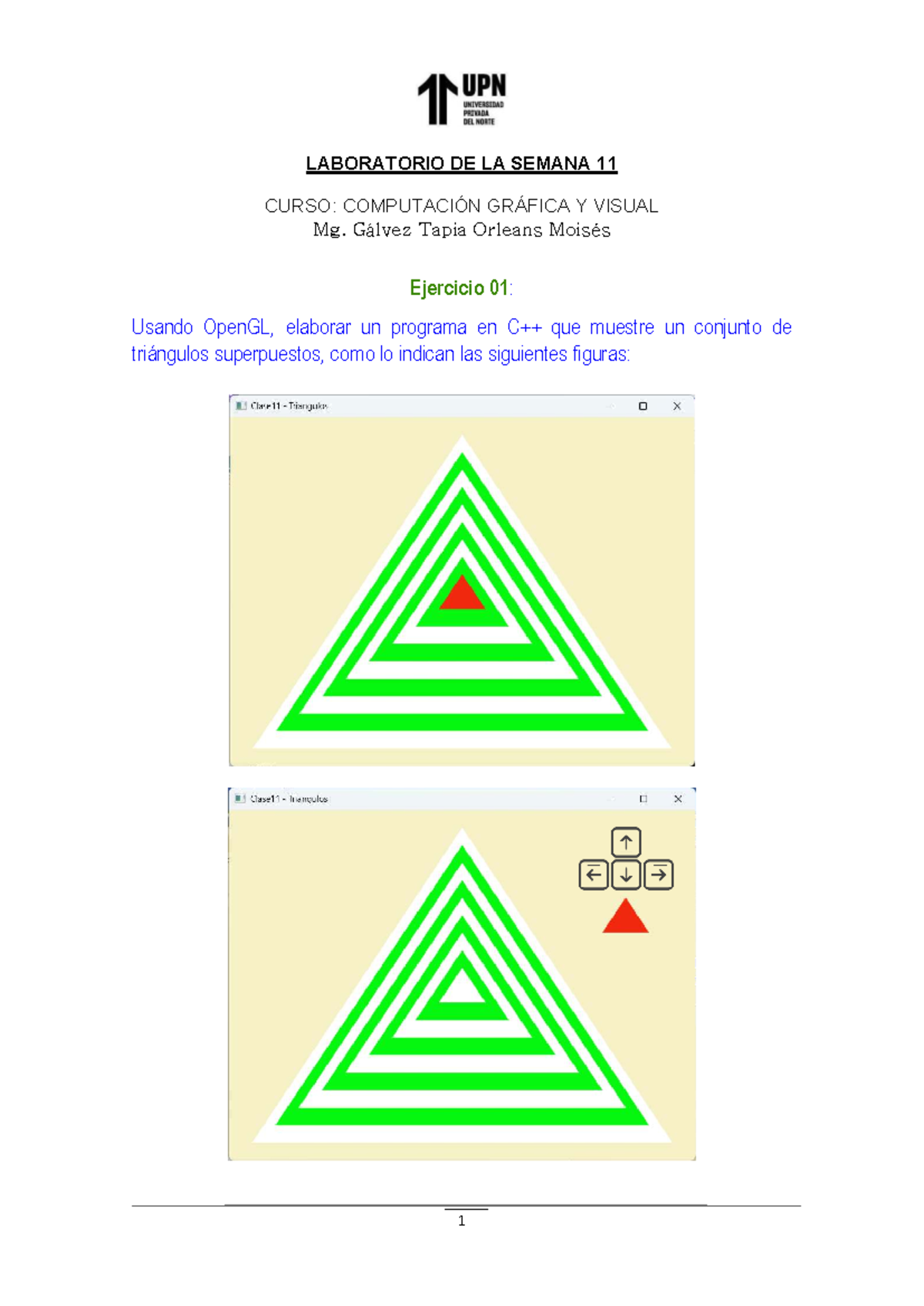 Laboratorio 11: Ejercicios de OpenGL en Computación Gráfica - Studocu