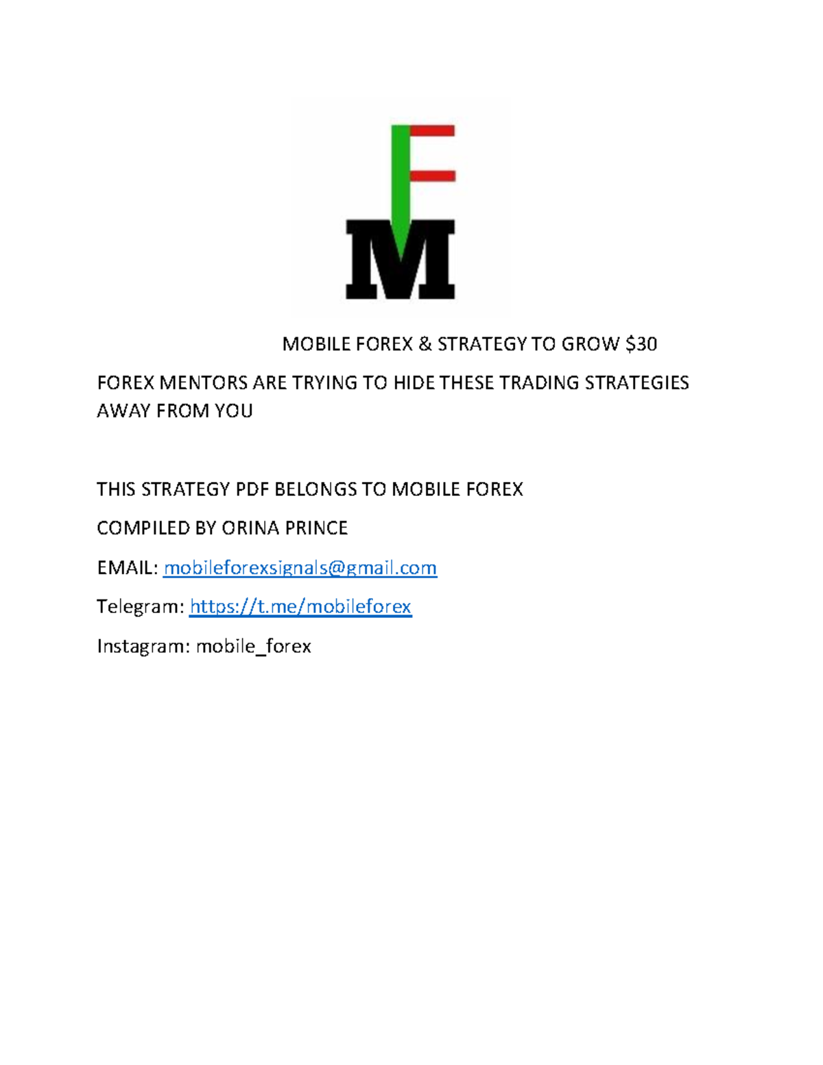 MOBILE FOREX STRATEGY: GROW YOUR TRADING WITH EMA & PRICE ACTION - Studocu