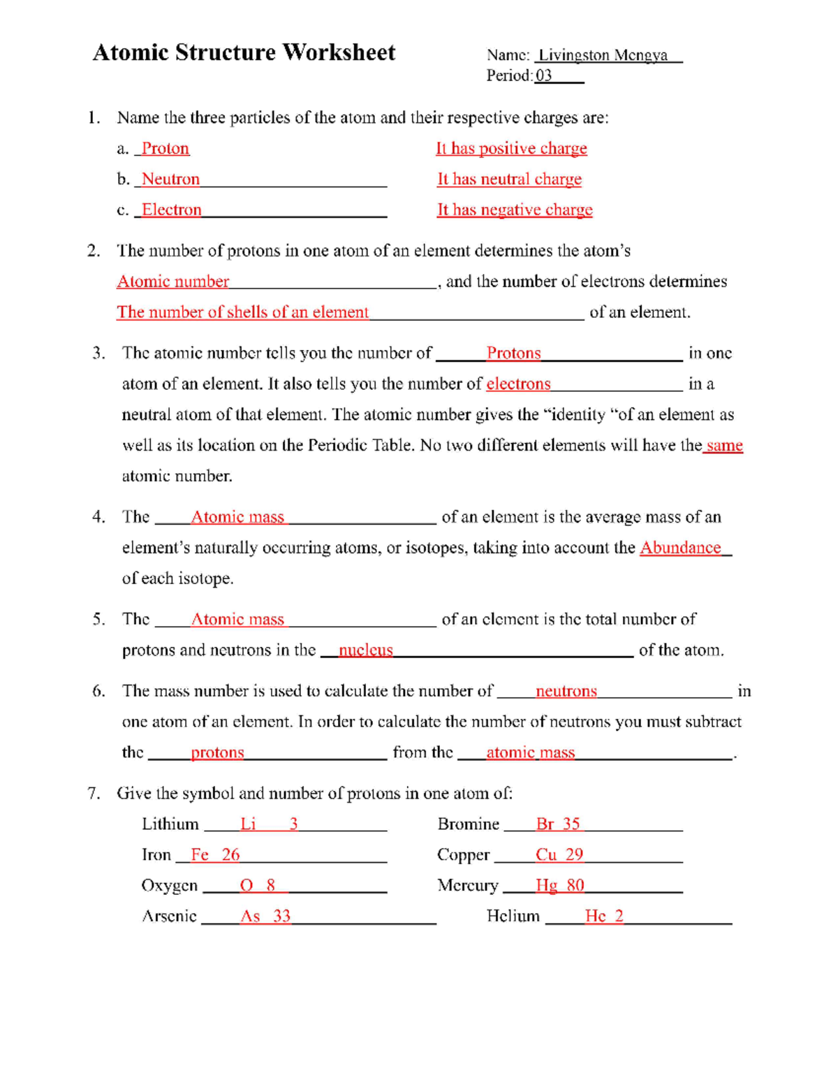 Ionic Bonding Worksheet Answer Key