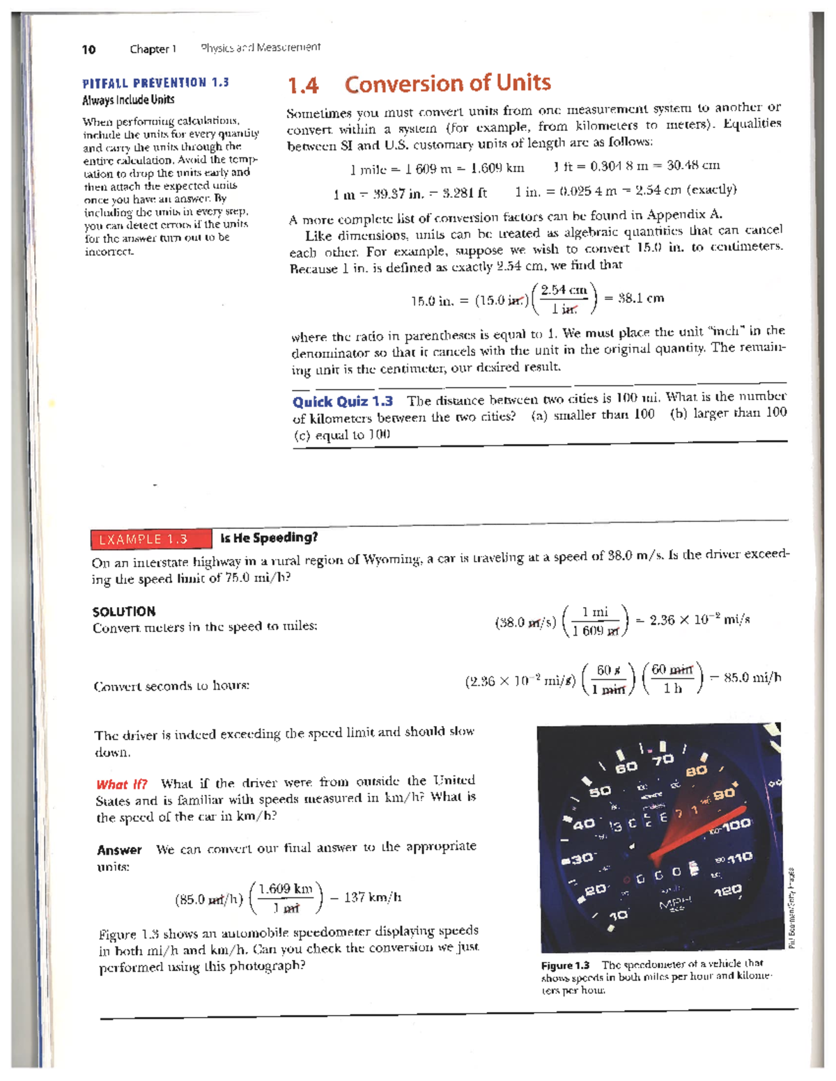 Chapter 1: Physics & Measurement - Unit Conversion Techniques (PITFALL ...
