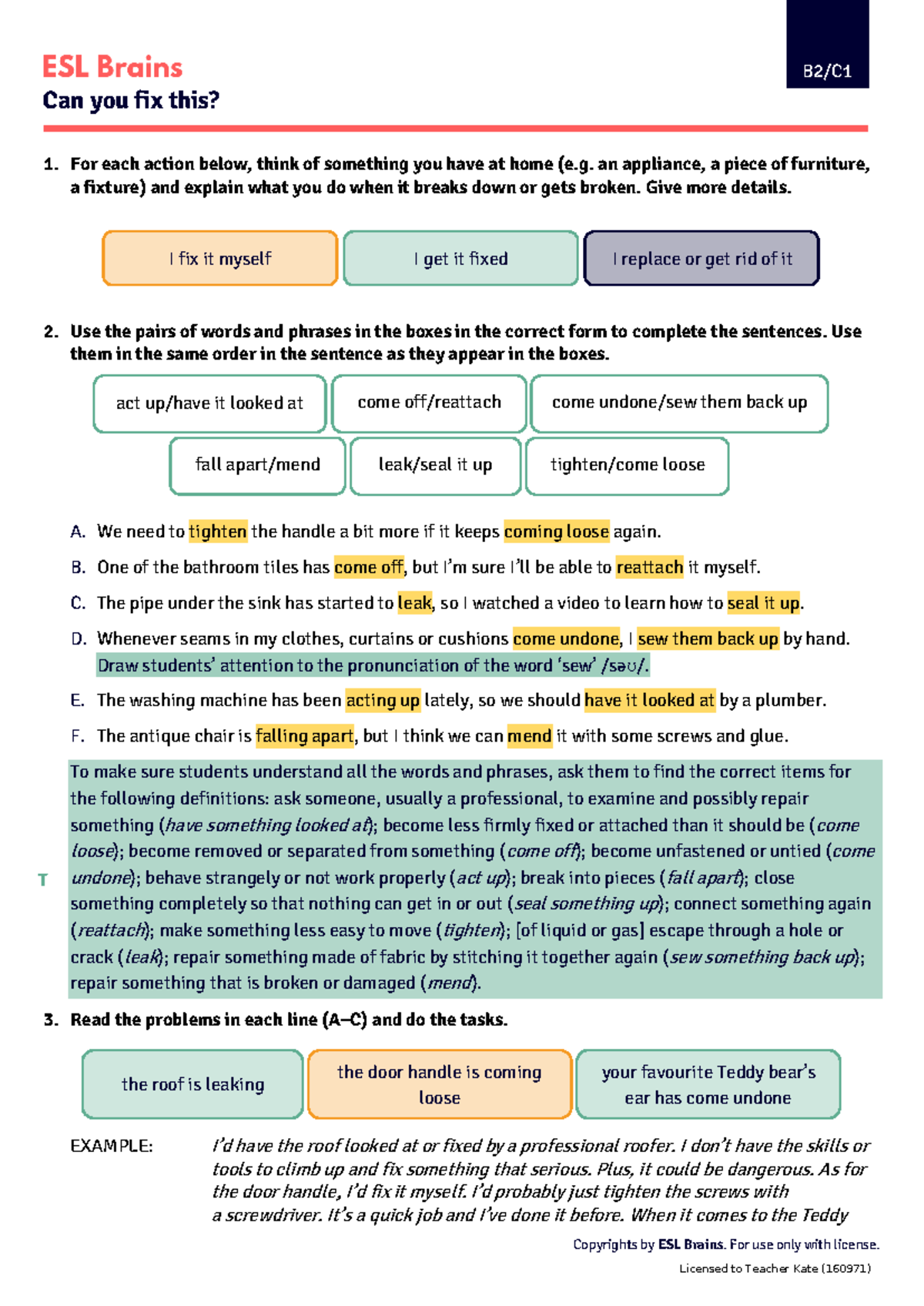 ESL Brains: Can You Fix This? Practical Guide for TV 7473 - Studocu