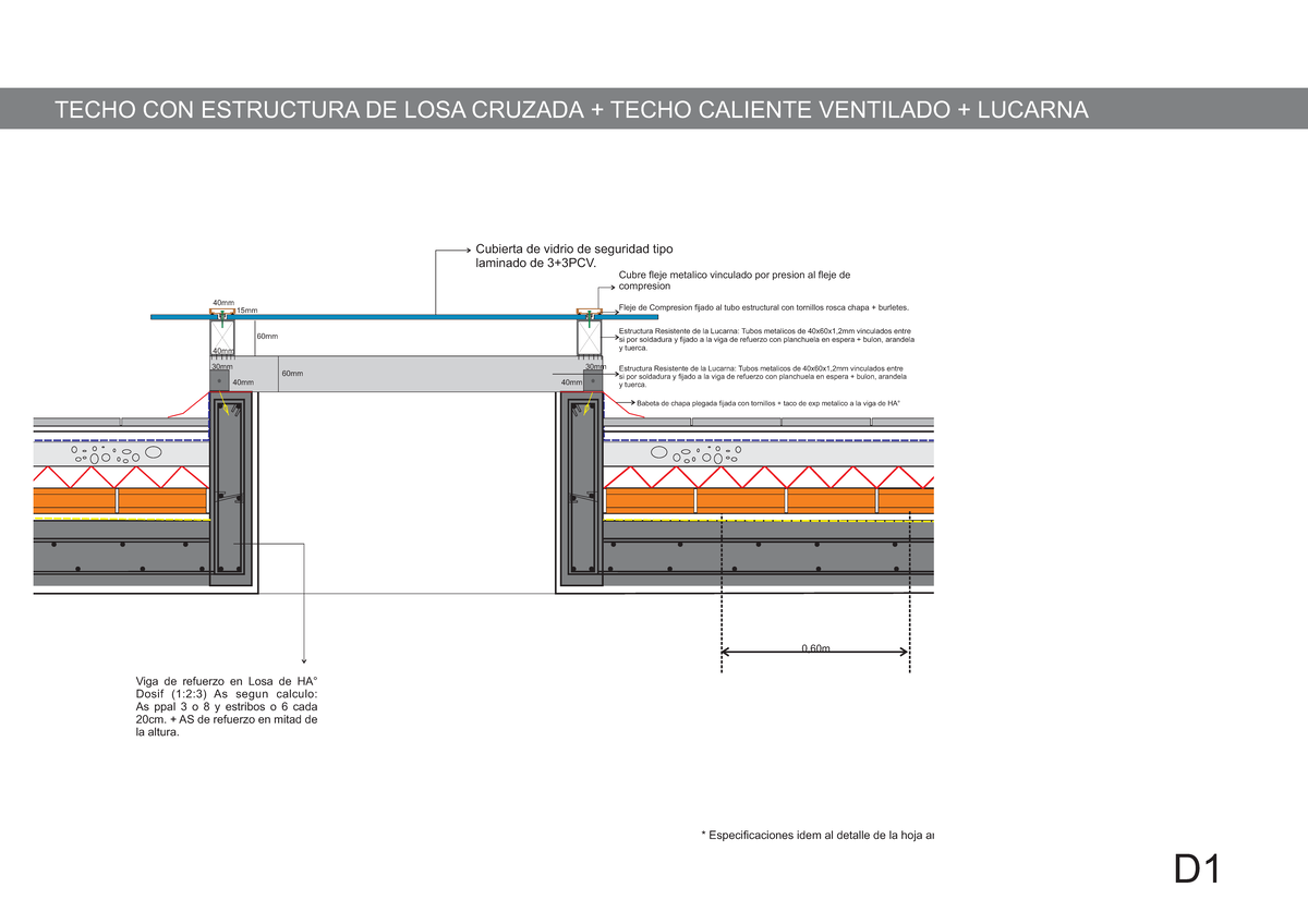 Tema 2: Detalle de Techo con Estructura de Losa Cruzada - LUCARNA - Studocu
