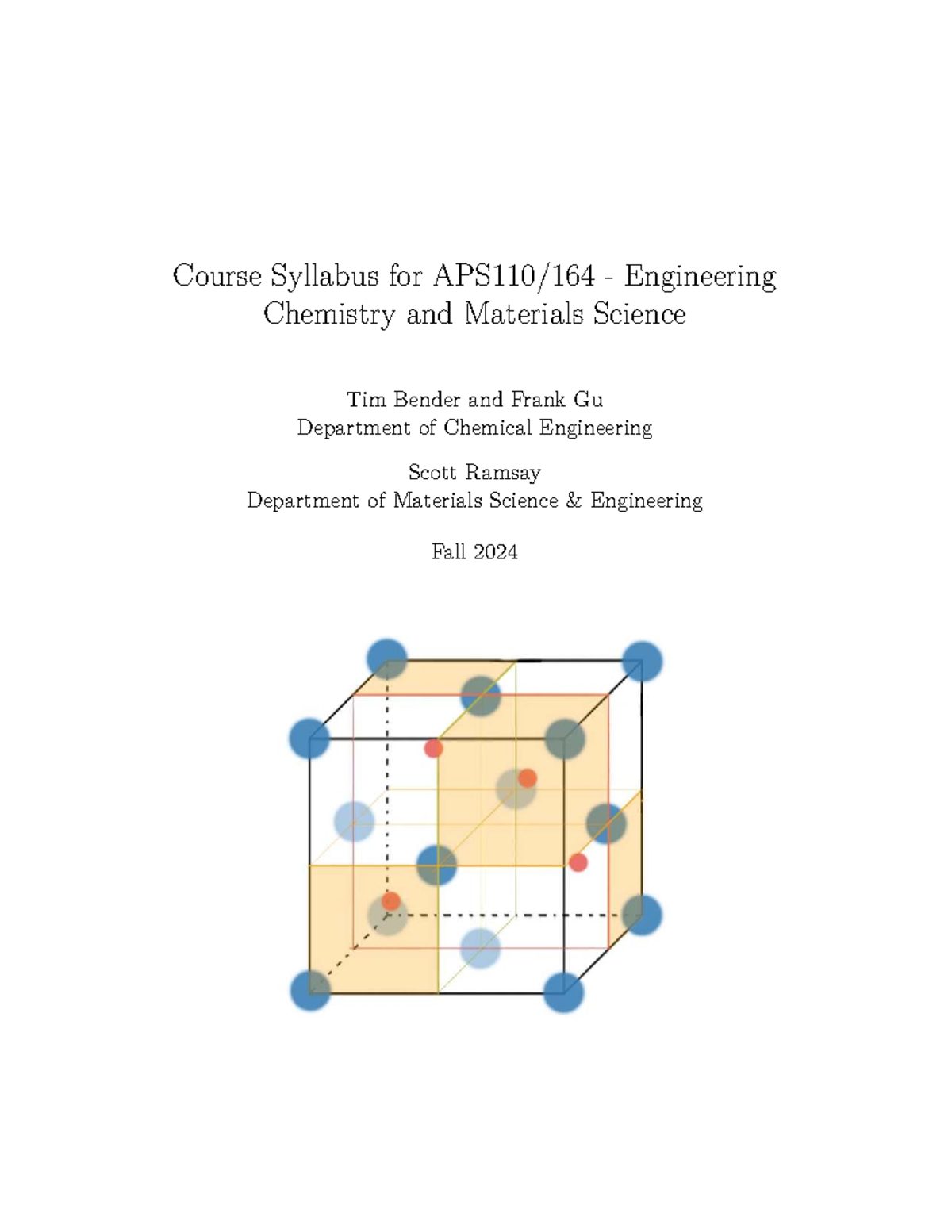 ENGR 110: Engineering Chemistry & Materials Science Syllabus - Fall ...
