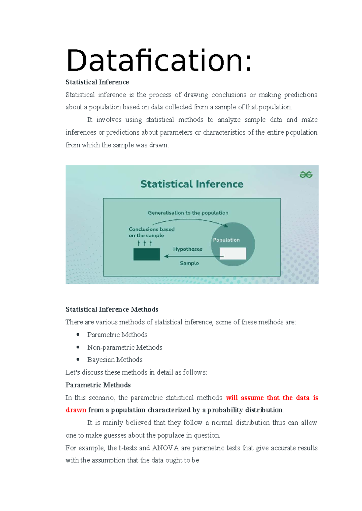Statistical Inference in Data Science: Methods & Applications - Studocu