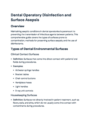Infection Control Guidelines in Dental Practices: A Complete Overview ...