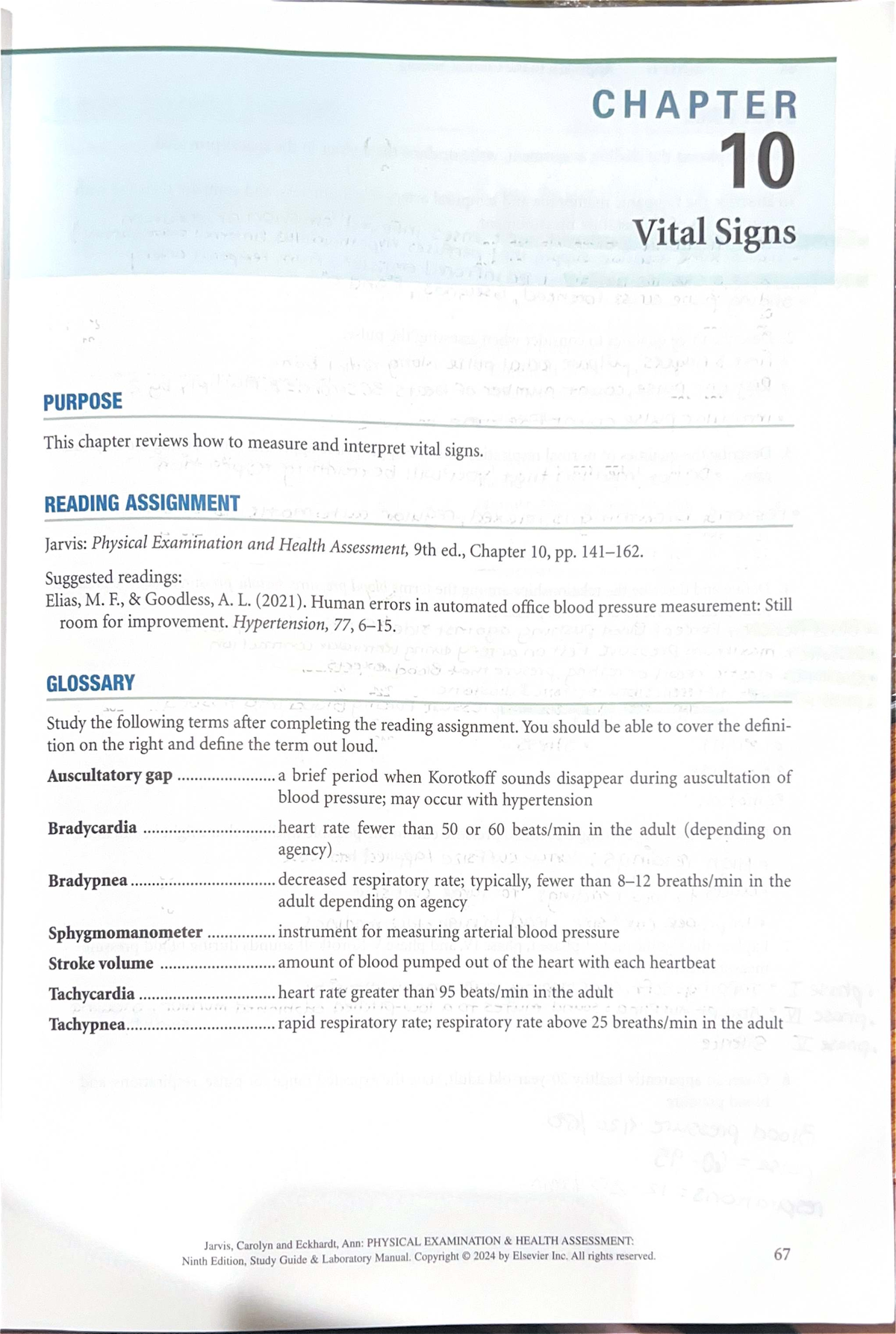 CHAPTER 10 Vital Signs: Measurement and Interpretation in Health ...