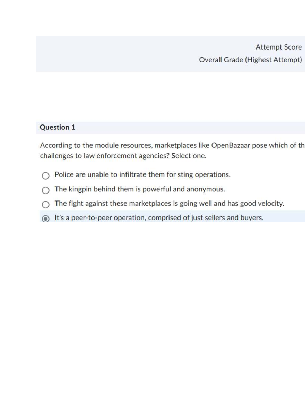 Cj-305 Module 5 Quiz: Cybercrime Challenges and Insights - Studocu