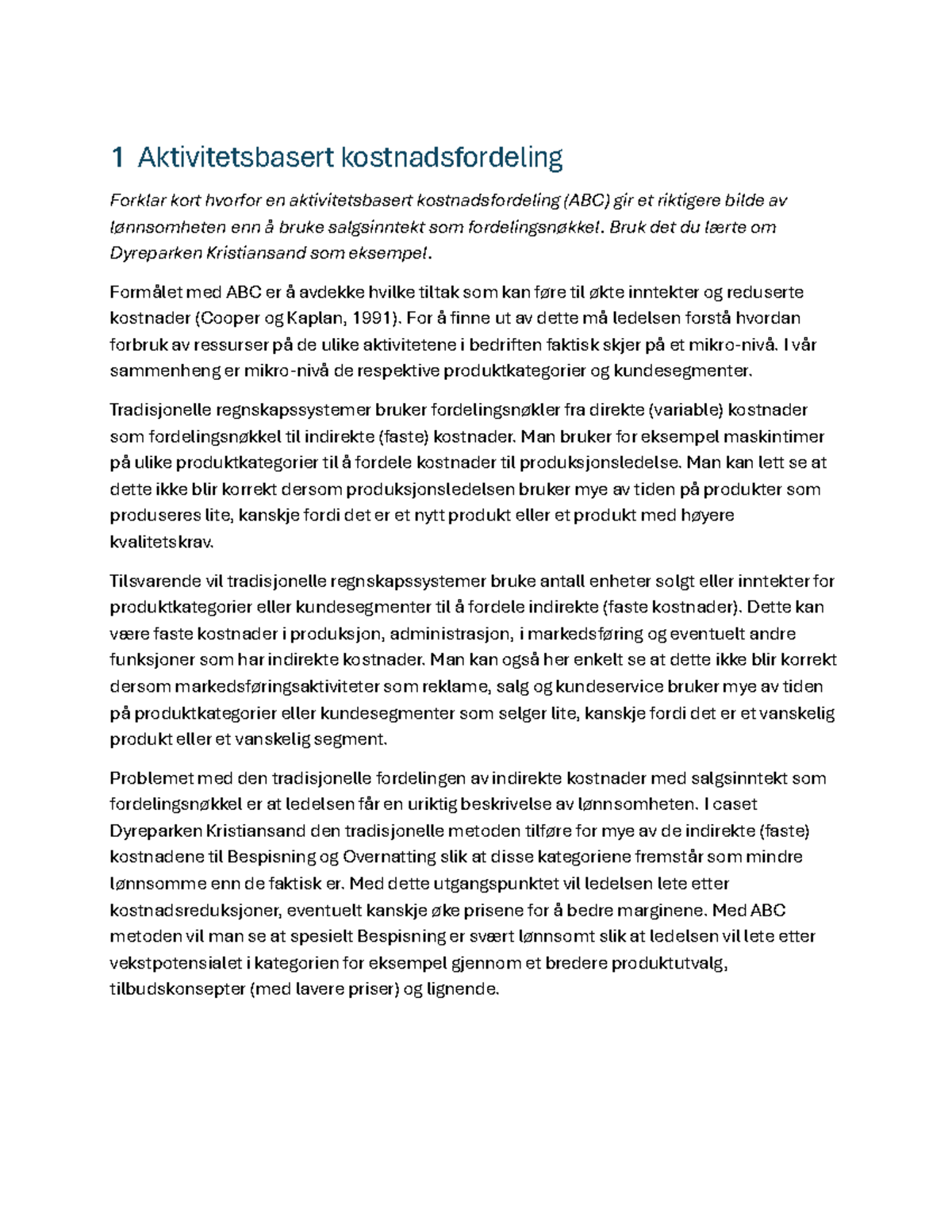 Sensorveiledning for Del 2 av eksamen i MRK 3580 H2025 - Studocu