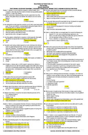 Reviewer - CHN 1 - Public Health Laws - LIST OF THE PUBLIC HEALTH LAWS ...