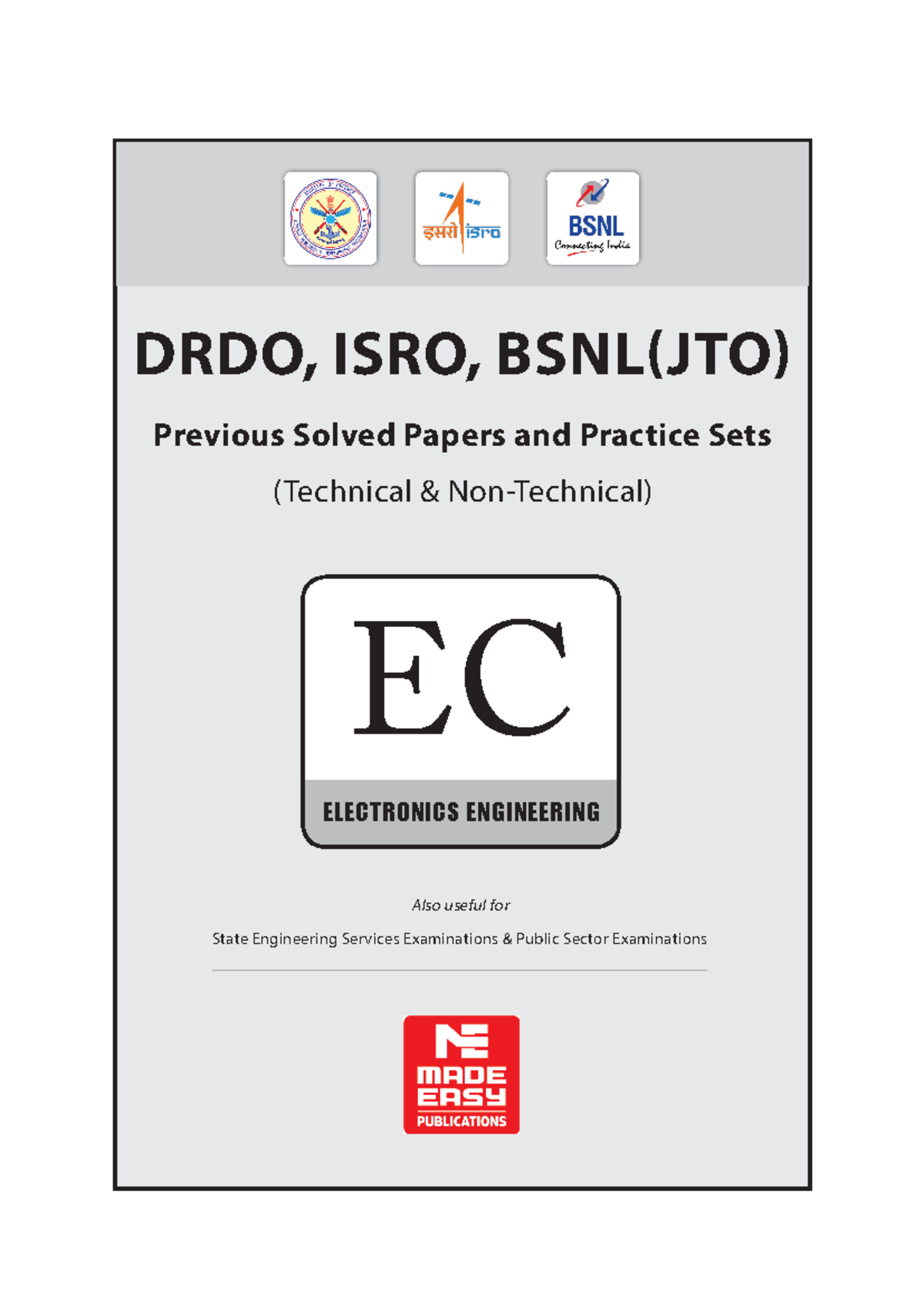 EC: Previous Solved Papers & Practice Sets for DRDO, ISRO, BSNL(JTO ...