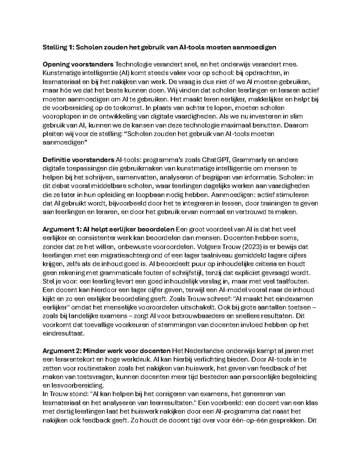 Debat Overzicht: Stellingen over AI in Onderwijs en Desinformatie ...