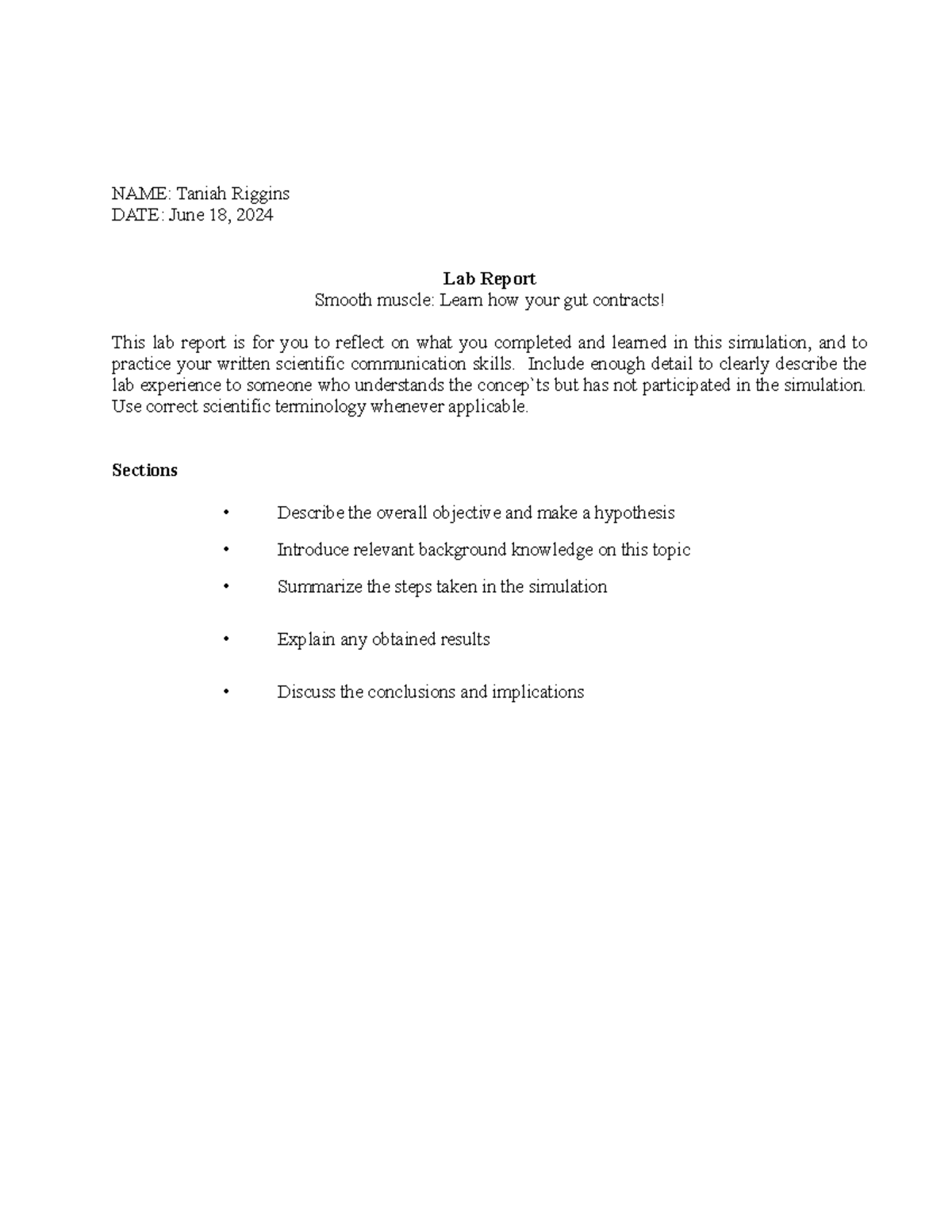 Lab Report - Smooth Muscle Contraction Mechanisms and Effects - Studocu