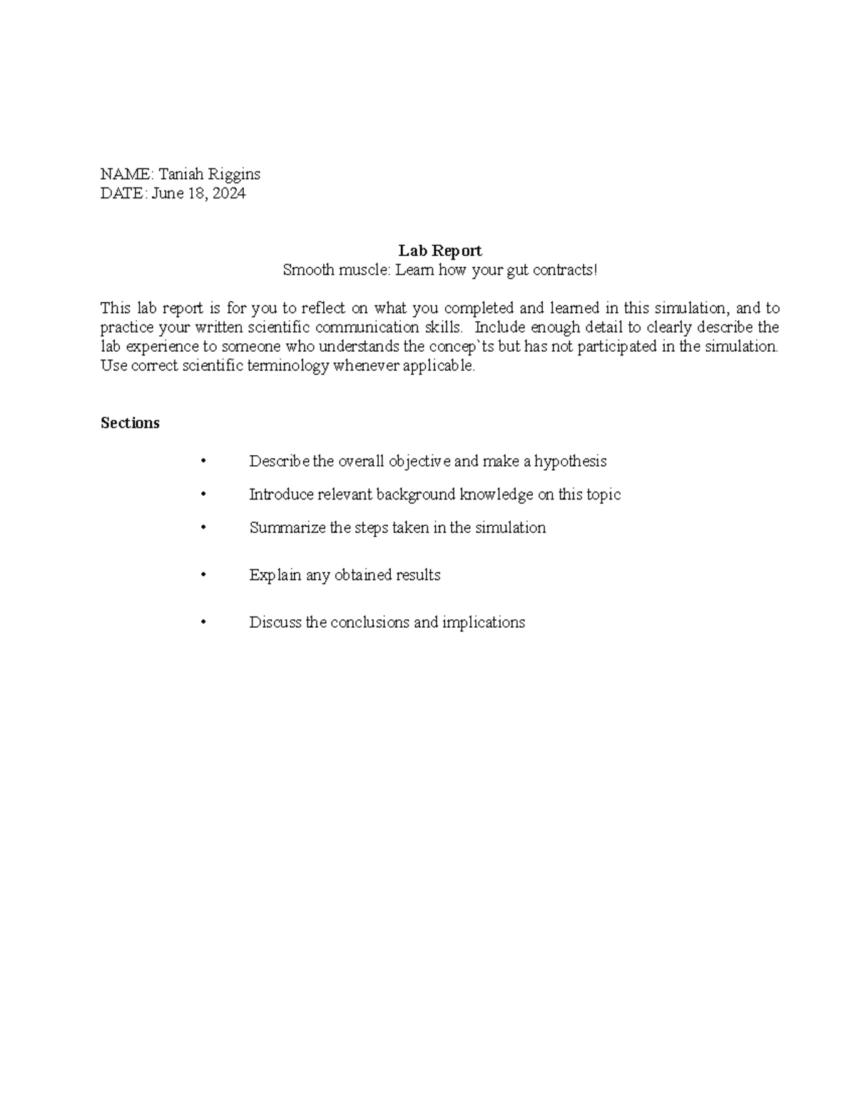 Lab Report: Smooth Muscle Function & Gut Contraction Analysis - Studocu