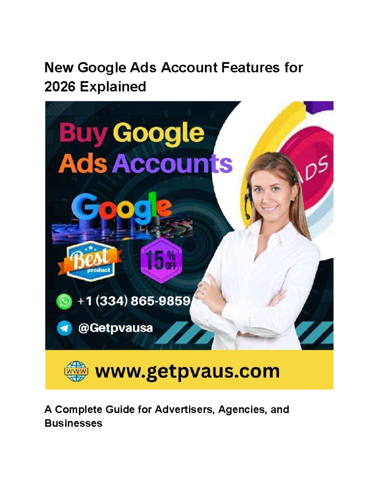 New Google Ads Features for 2026: A Comprehensive Guide - Studocu