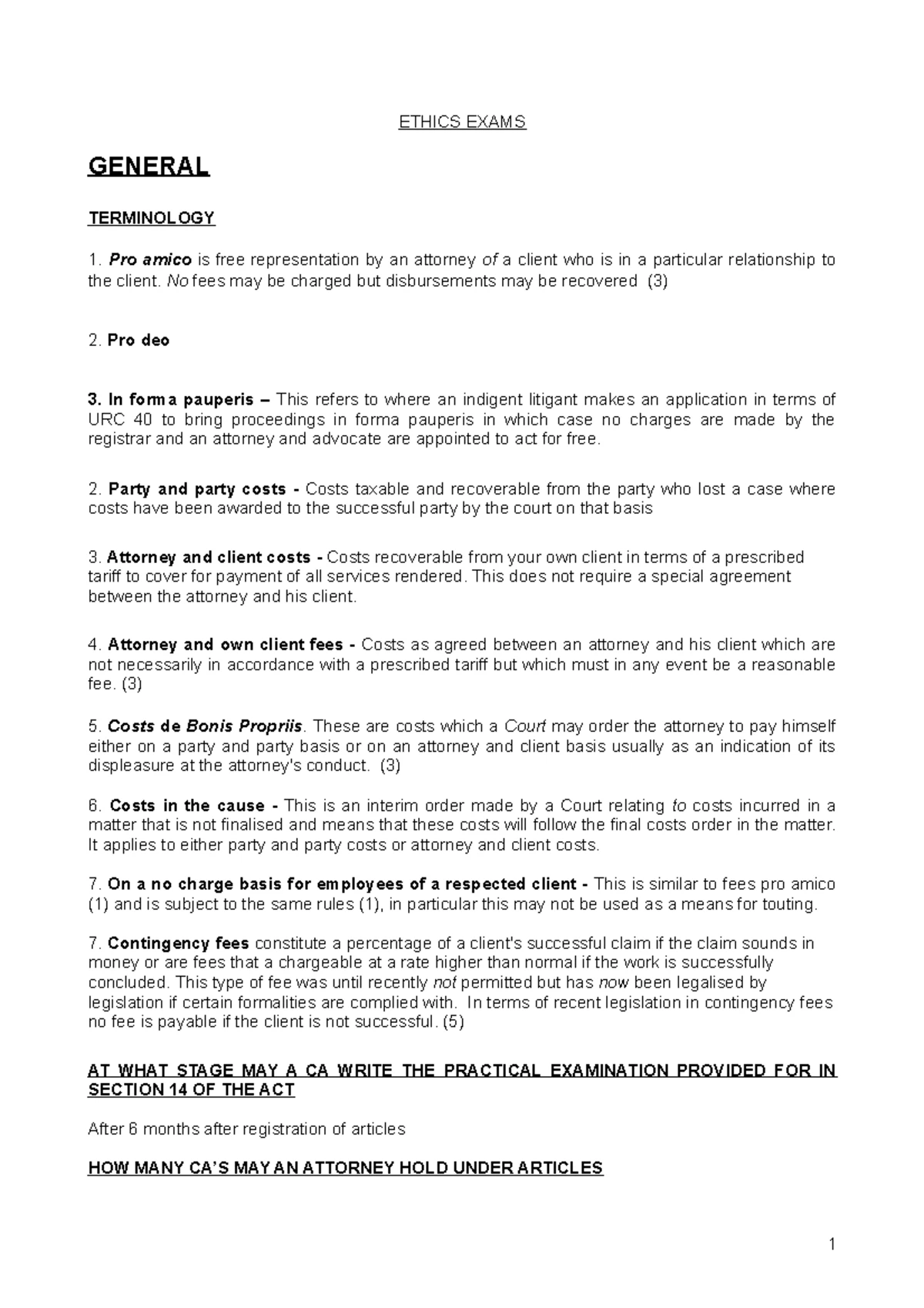 CPRA 040 Lecture Notes: Chapter 09 - Drafting Exceptions & Strike Outs ...