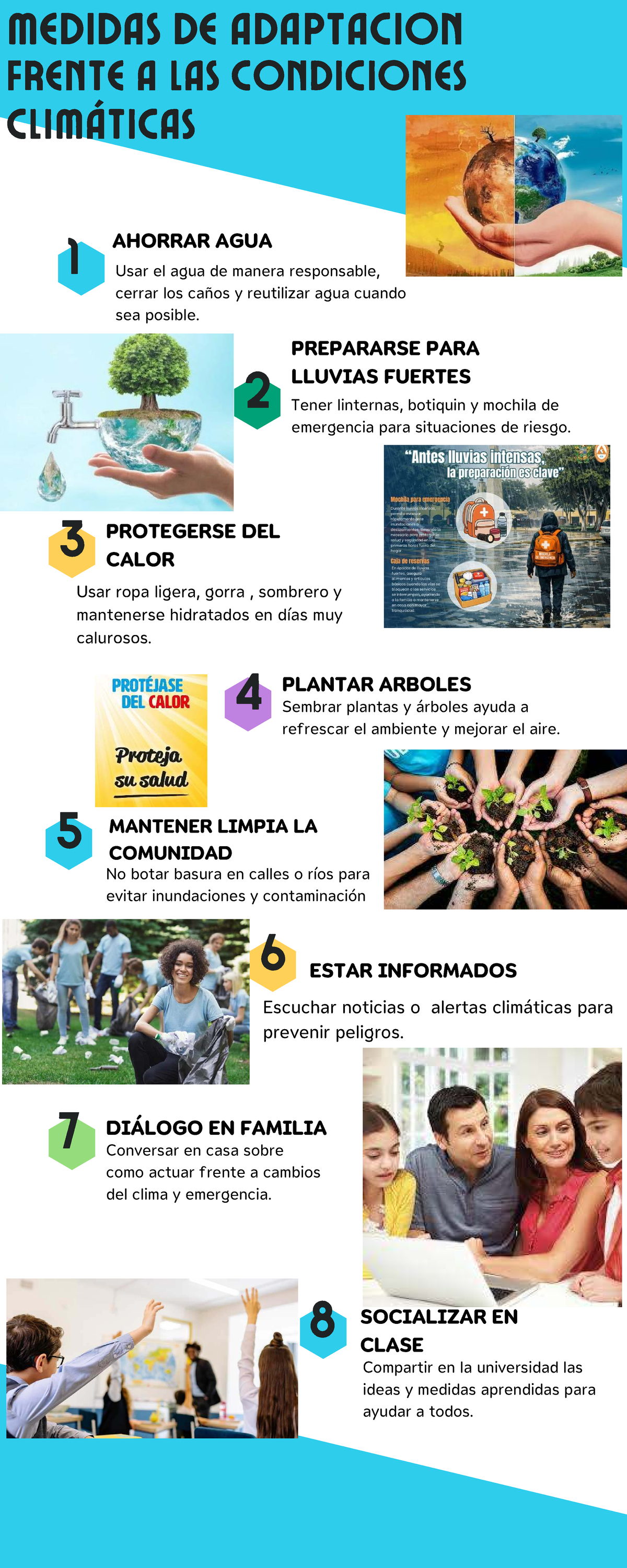 MEDIDAS DE ADAPTACIÓN CLIMÁTICA: INFOGRAFÍA JUVENIL 1 - Studocu