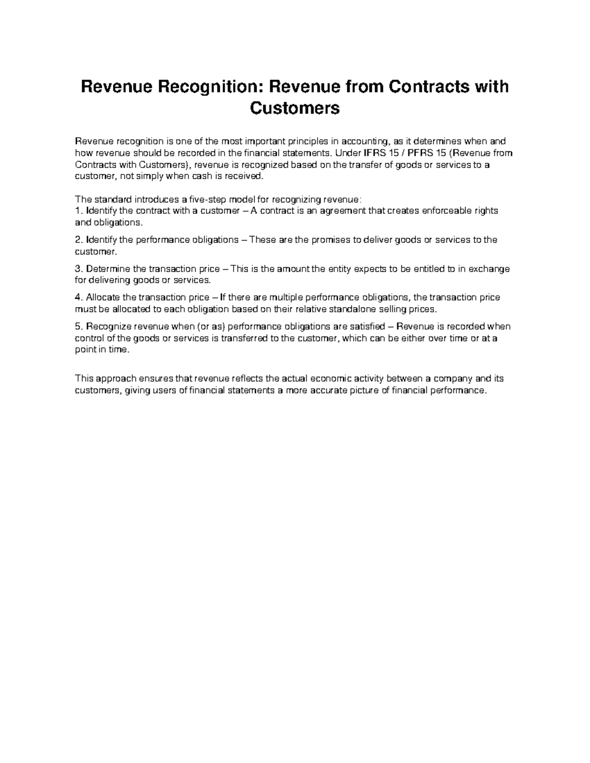Revenue Recognition: Contracts with Customers (Part 3) - Studocu
