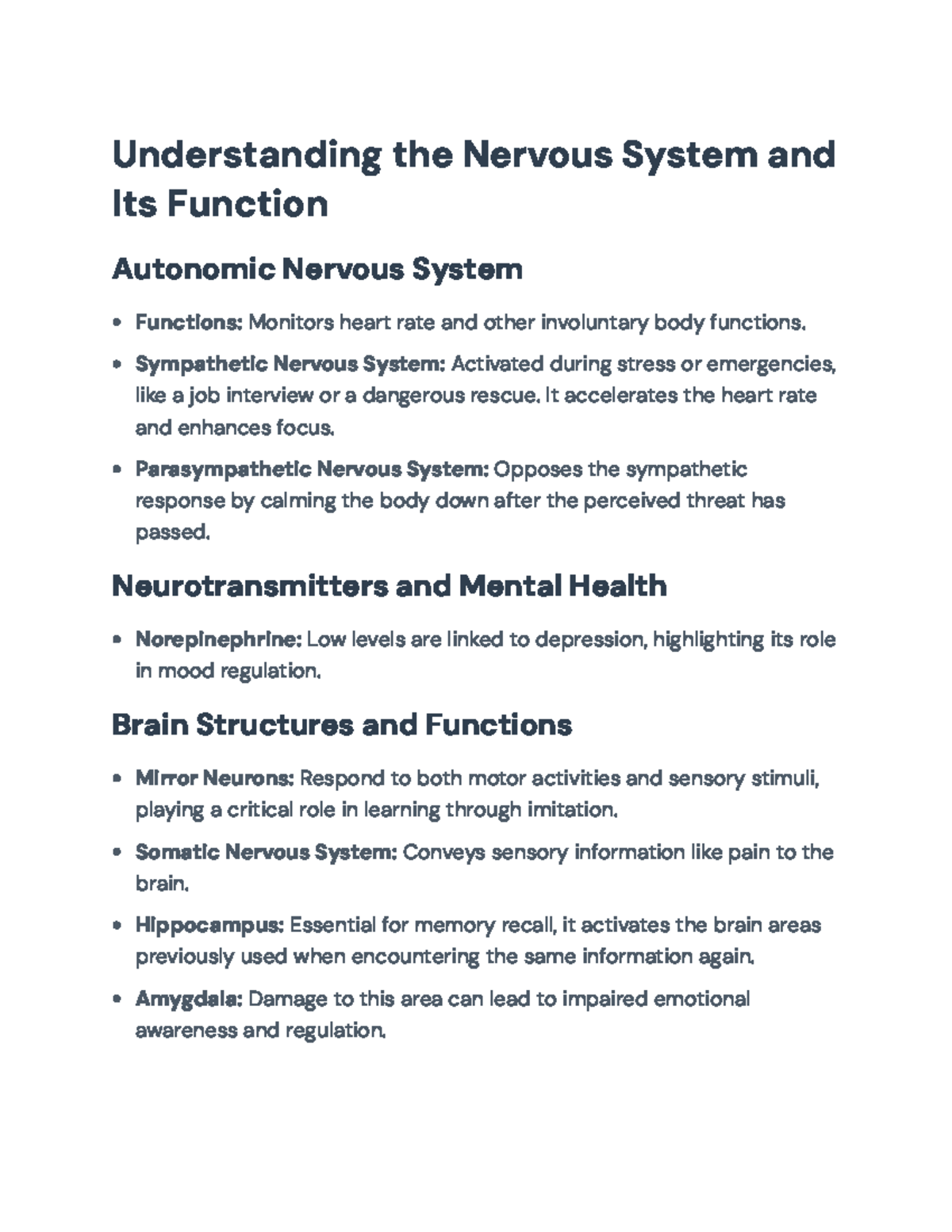 Understanding the Nervous System: Functions & Structures Overview ...