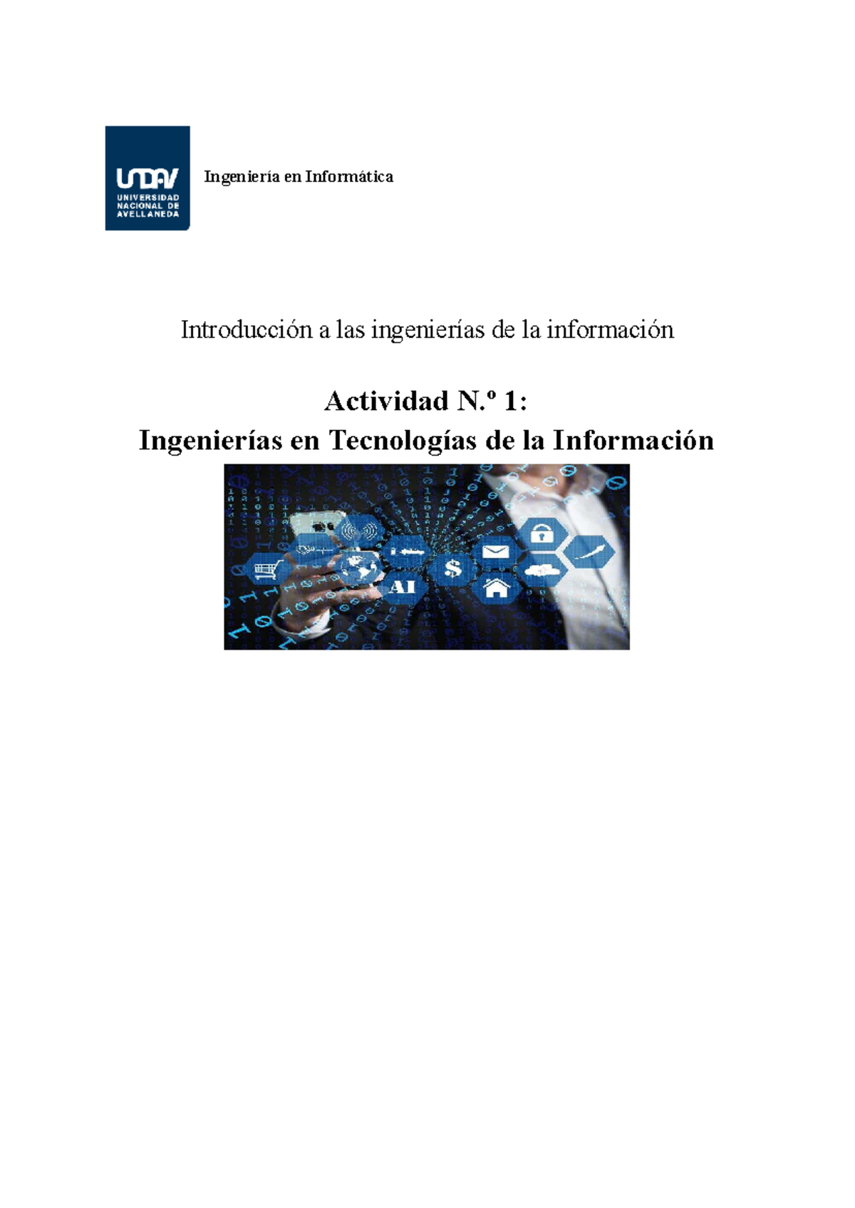 Tp1 - tpn1 - Ingeniería en Informática Introducción a las ingenierías de la información ...