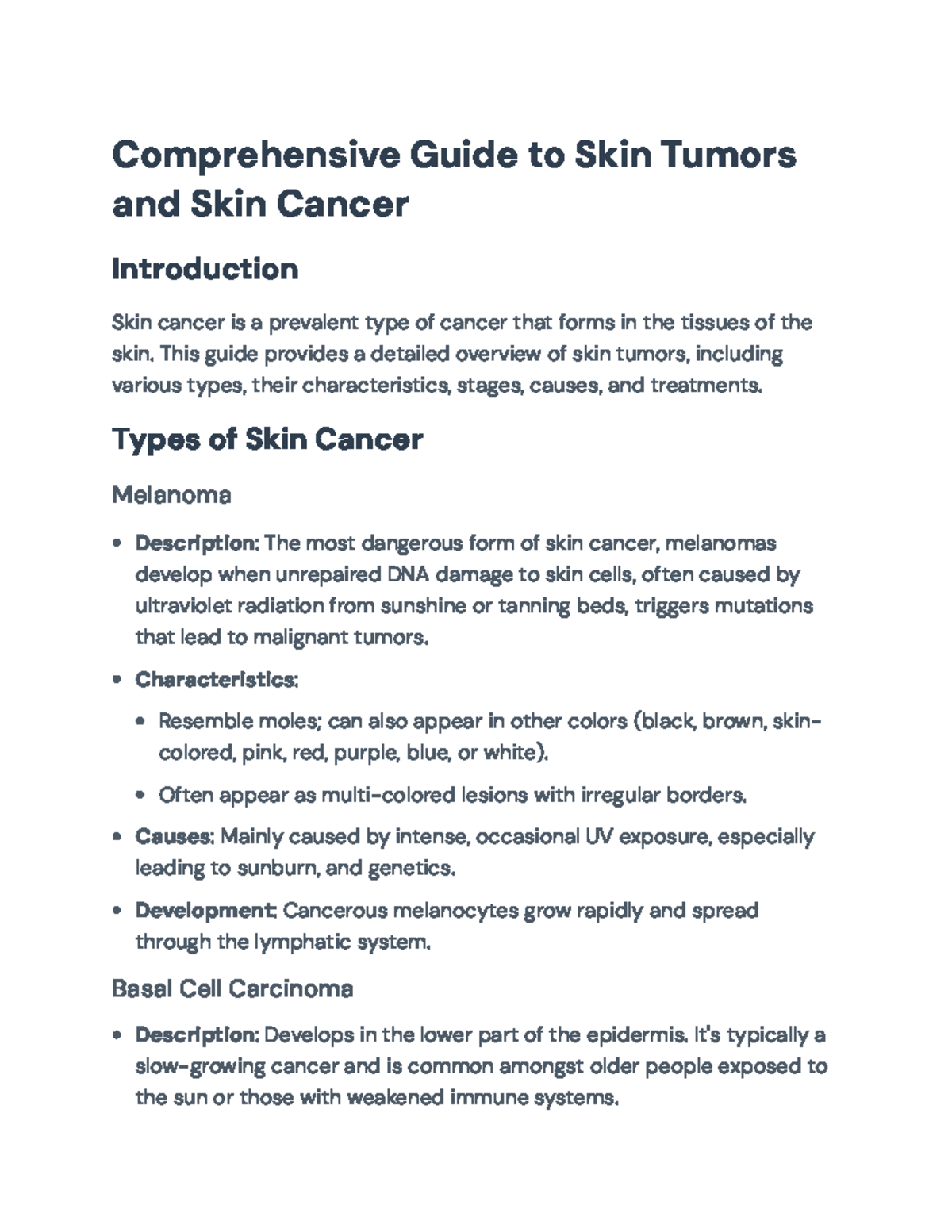 Comprehensive Guide to Skin Tumors & Cancer Management - Comprehensive ...