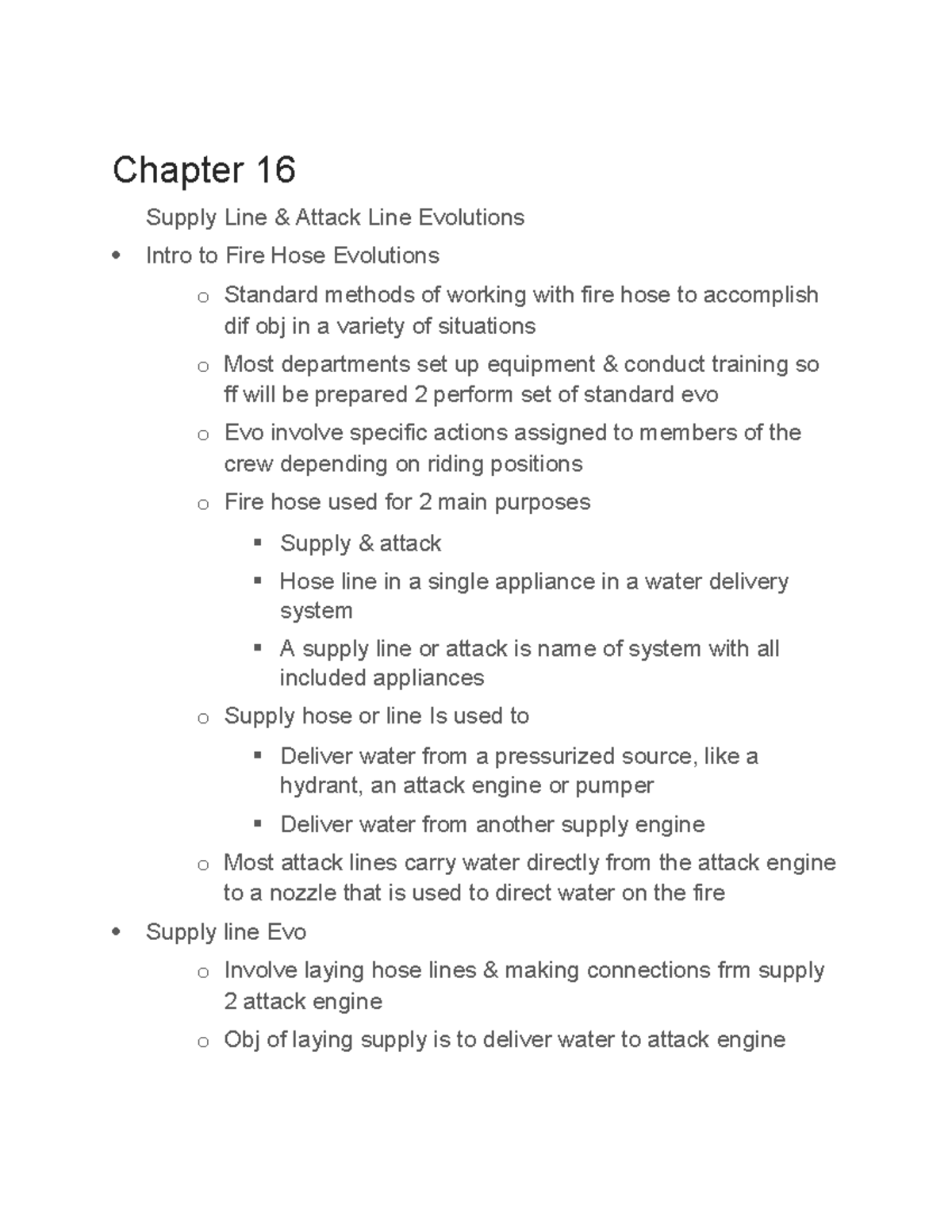 Chapter 16: Supply & Attack Line Evolutions in Firefighting Techniques ...