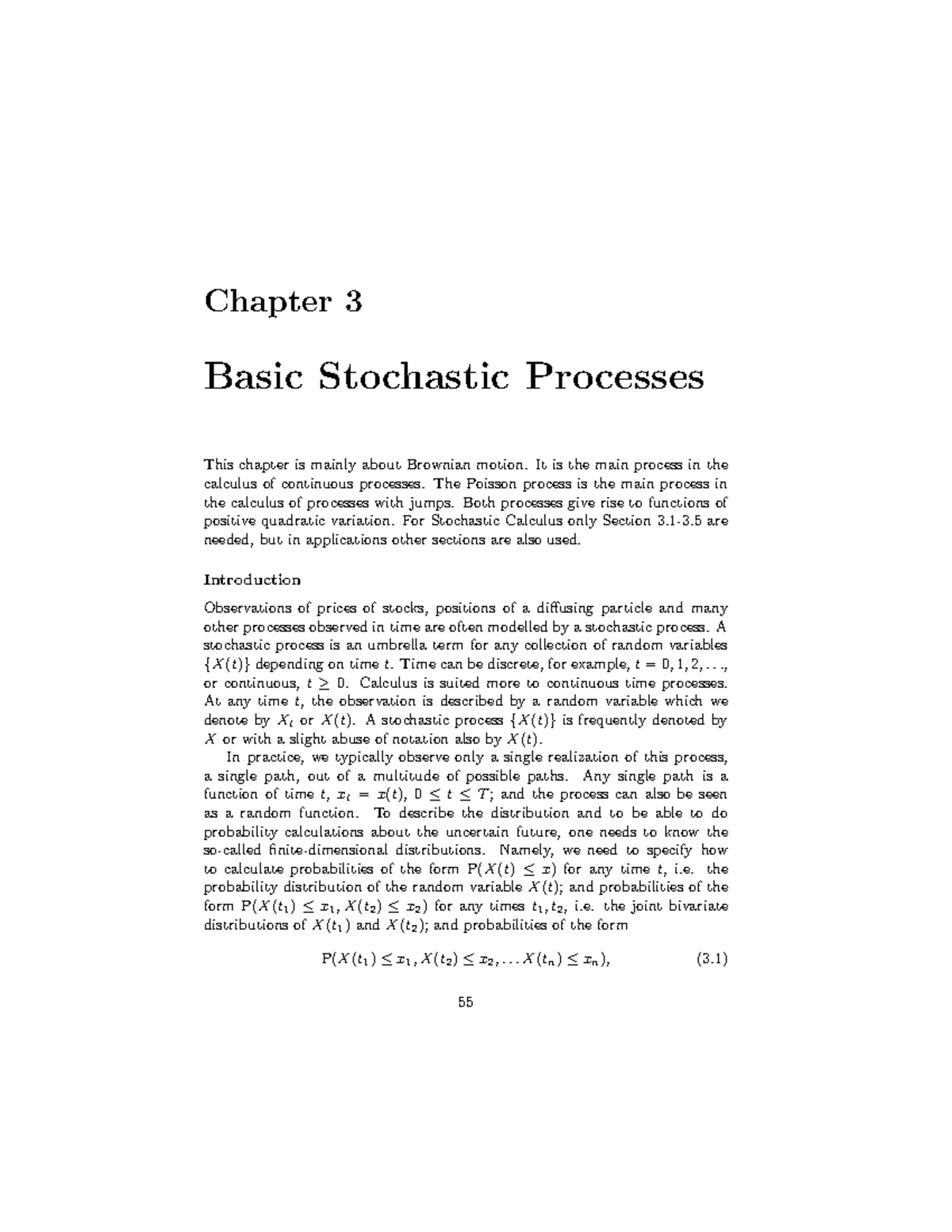 Stochastic Processes: Quadratic Variation & Martingales in Brownian ...