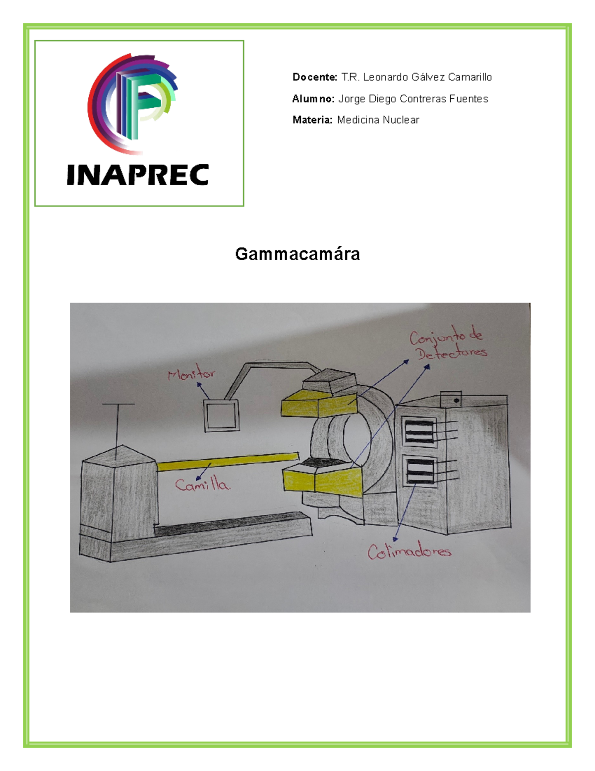 Gammacamára: Componentes y Funcionamiento en Medicina Nuclear - Studocu