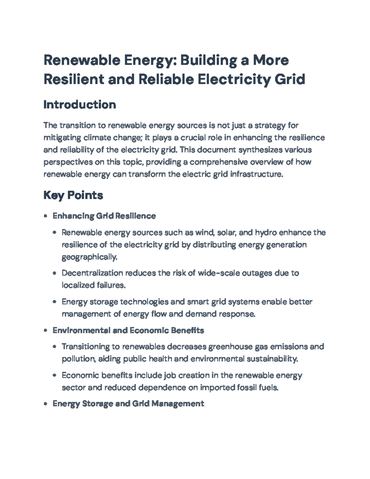 Renewable Energy and Its Role in Resilient Electricity Grids ...