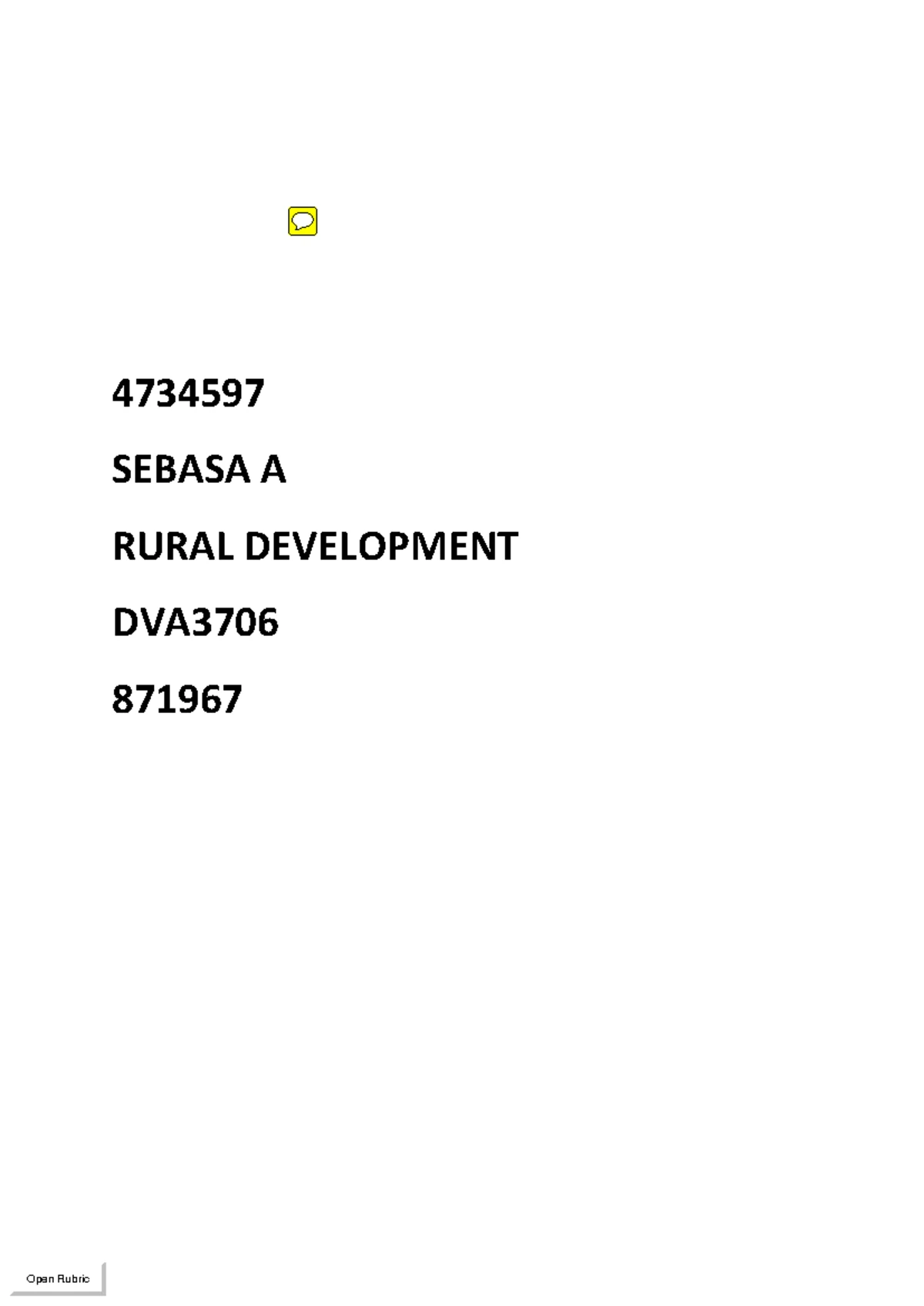 DVA3701 Assgn 1-1: Critical Essay on Development Theory - Studocu