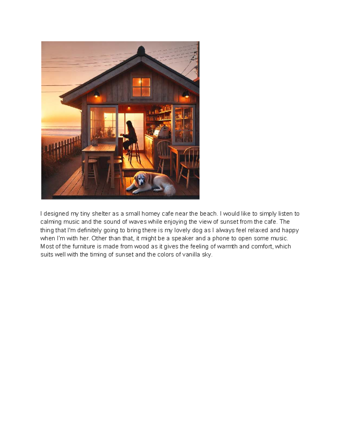 0307 TU102 - Designing a Cozy Beachside Cafe Retreat - Studocu