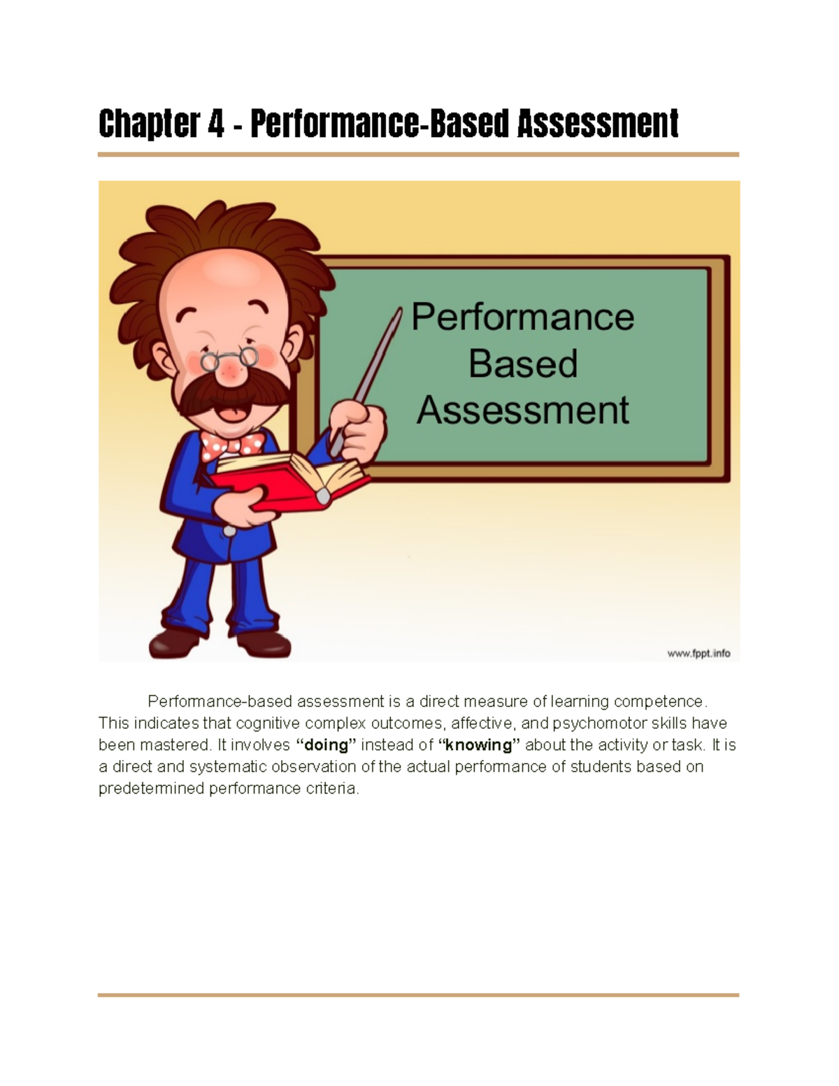 Chapter 4 - Mod 5: Insights into Process-Oriented Performance ...
