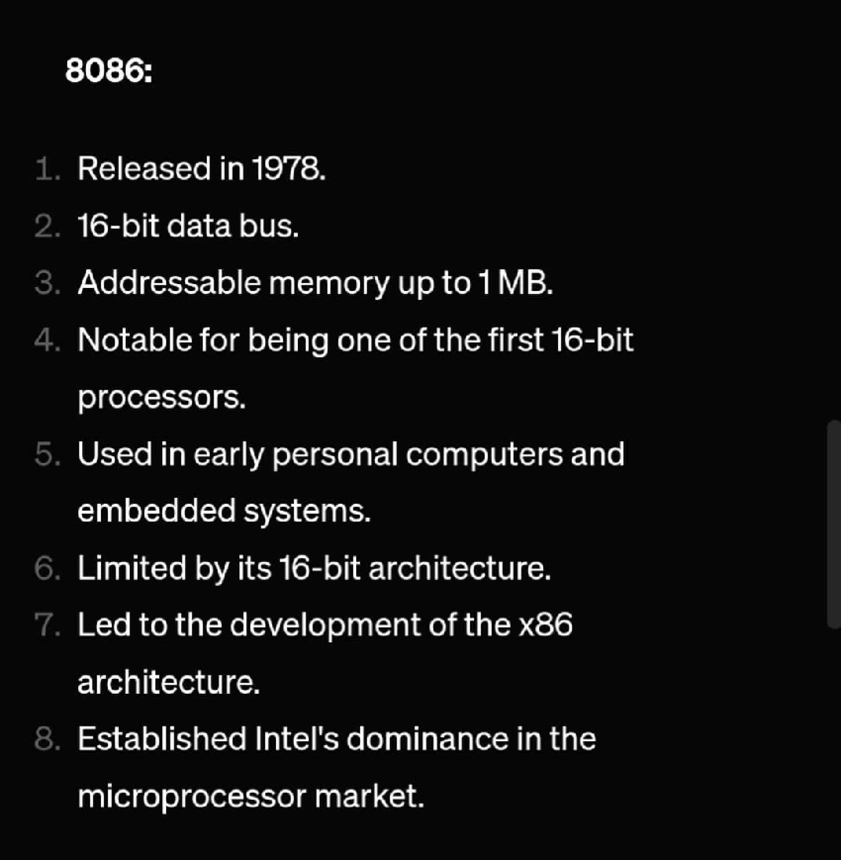 Microprocessor Comparison: 8086, 80386, Pentium 2 & 3 Overview - Studocu