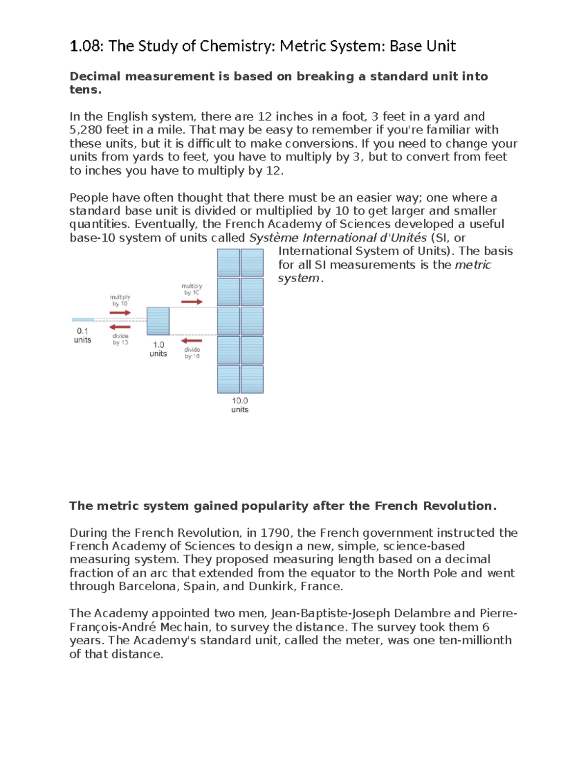 Understanding the Metric System: SI Base Units in Chemistry (1.08 ...