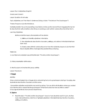 4As Lesson Plan - MATHEMATICS - 4As Lesson Plan: Computing the ...