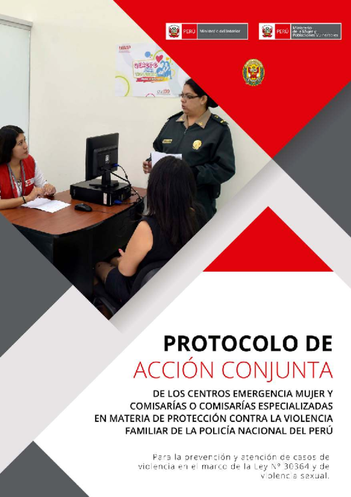 PROTOCOLO DE ACCIÓN CONJUNTA CEM Y COMISARÍAS EN VIOLENCIA FAMILIAR - LEY 30364 - Studocu