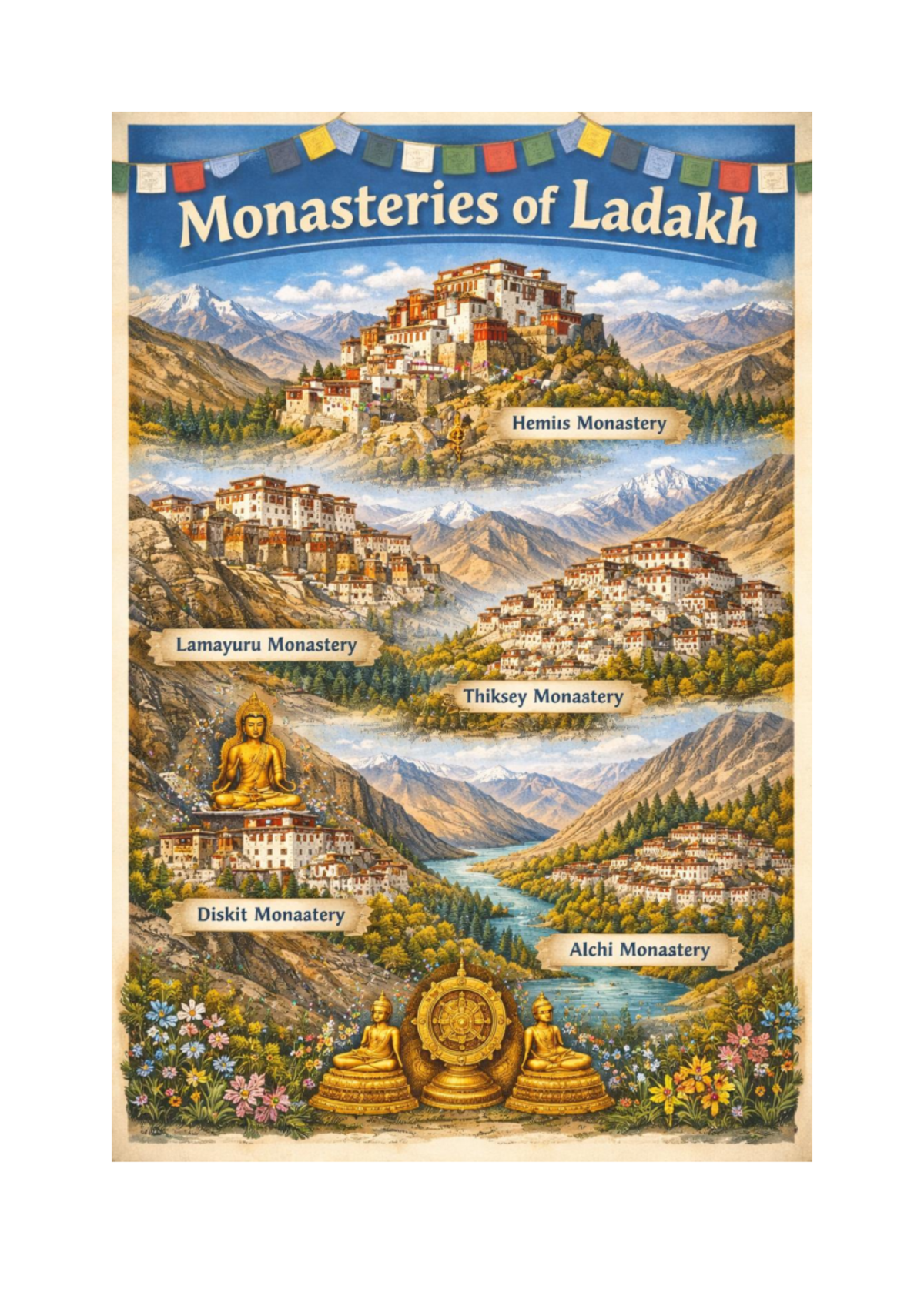 Ladakh: Monasteries, Landforms, and Natural Wonders - Studocu