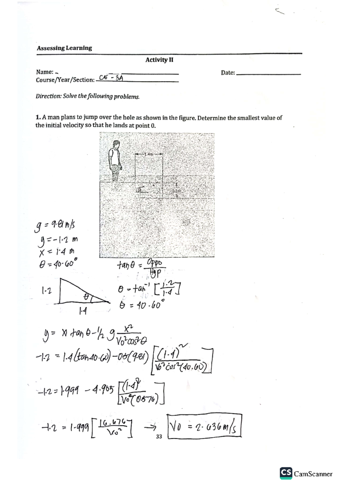 Dynamics of Rigid Bodies: Problem Solving Activities II - 3A - Studocu