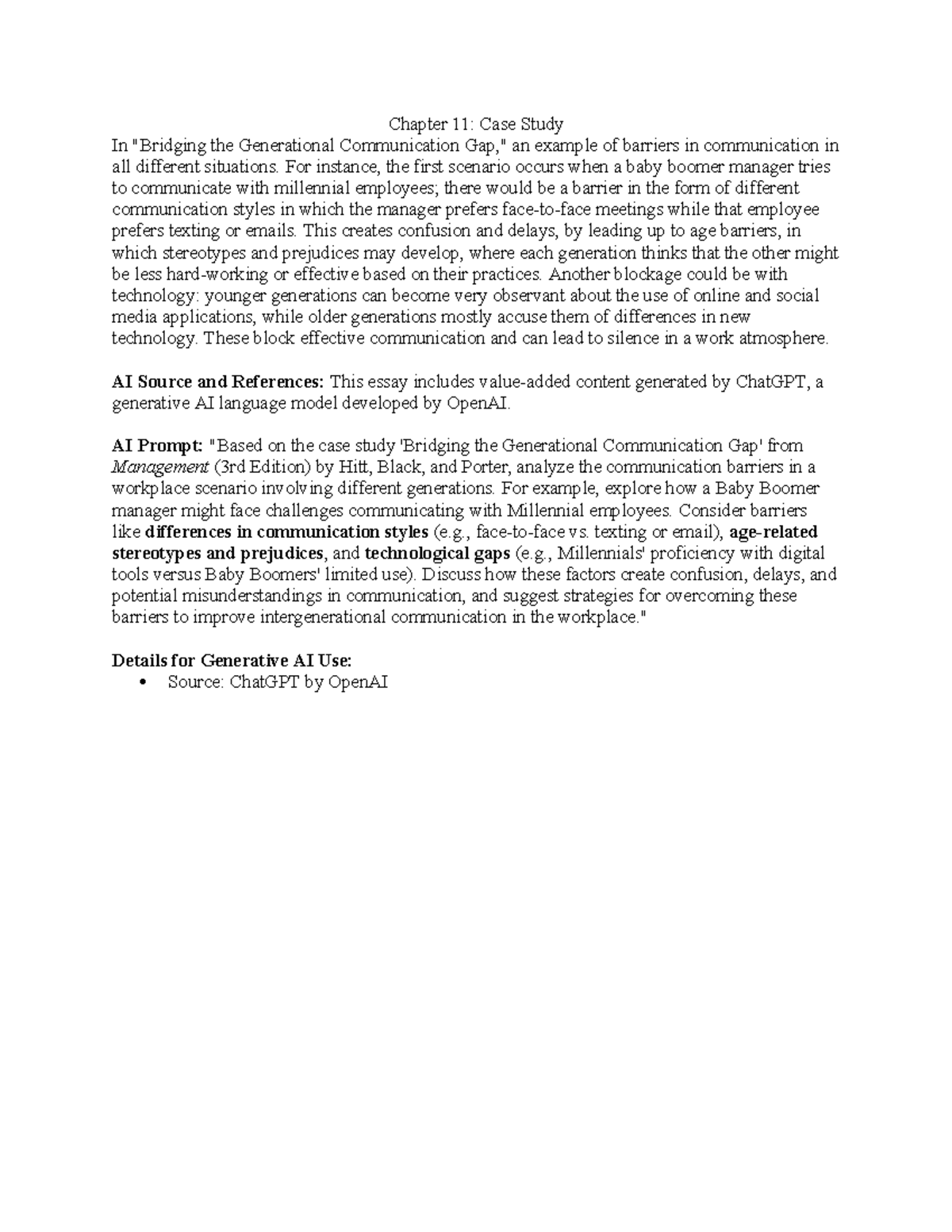 Chapter 11: Case study on generational communication barriers in the ...