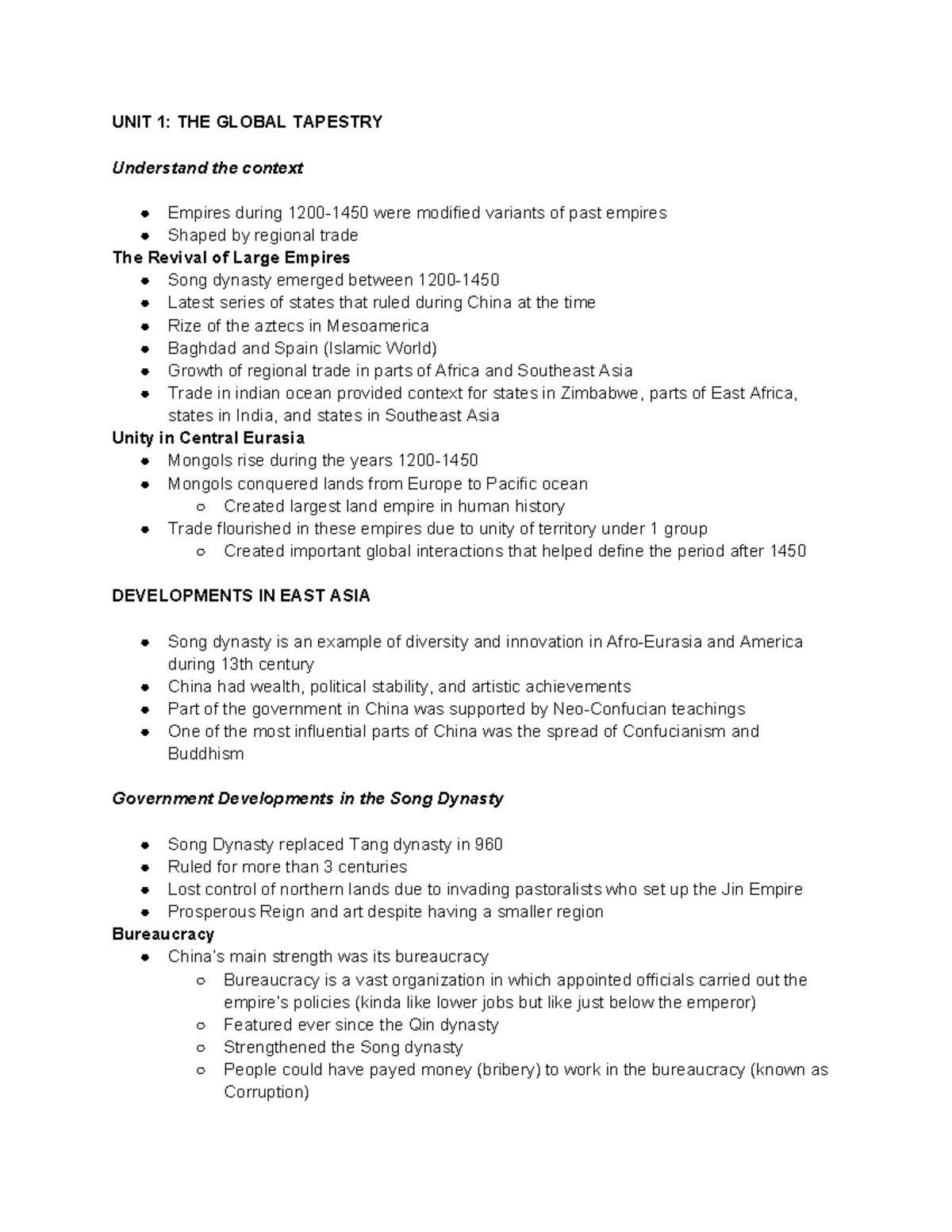 Copy of Dillion Chan - Developments in East Asia (1.1 Global Tapestry ...