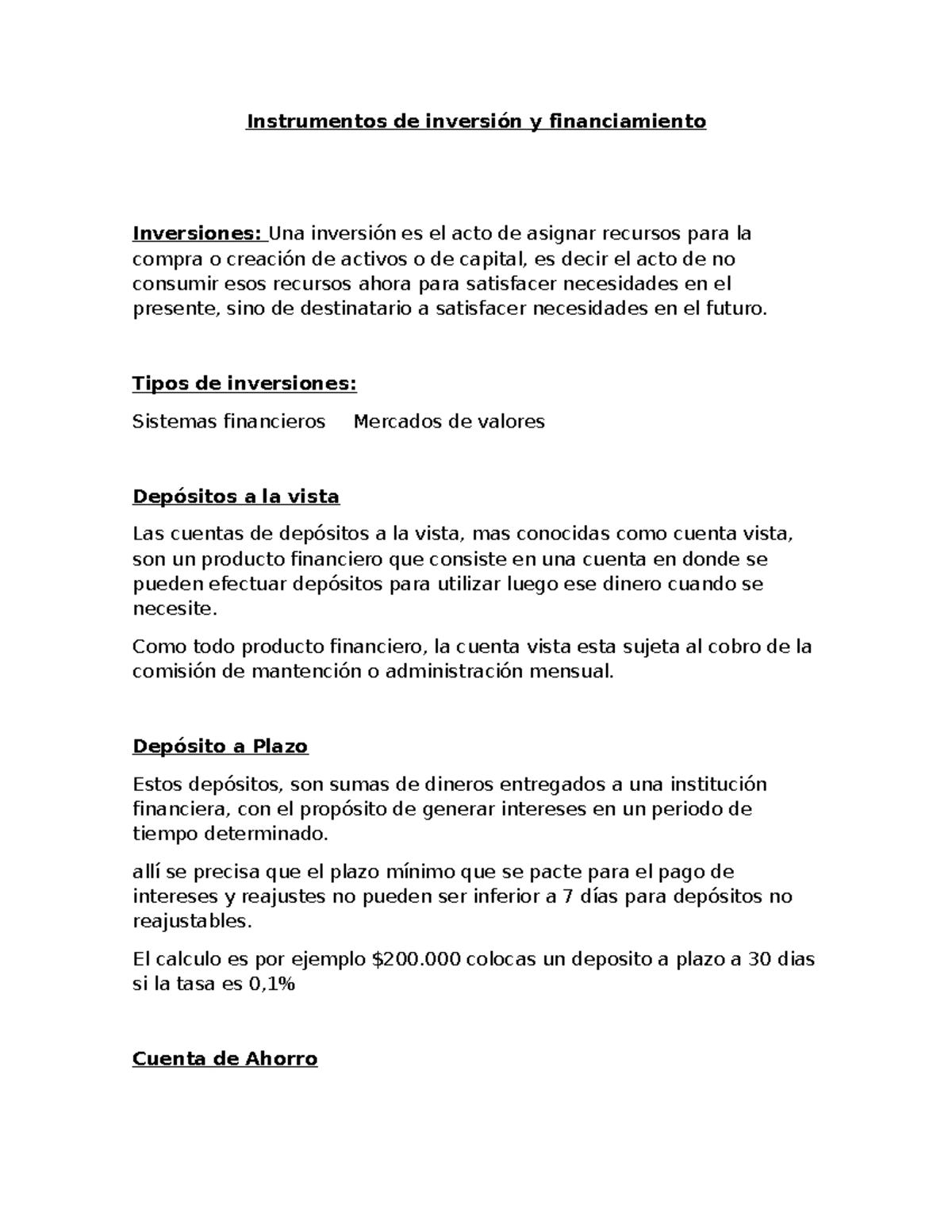 Instrumentos de inversión y financiamiento 18-03-2025 - Instrumentos de ...