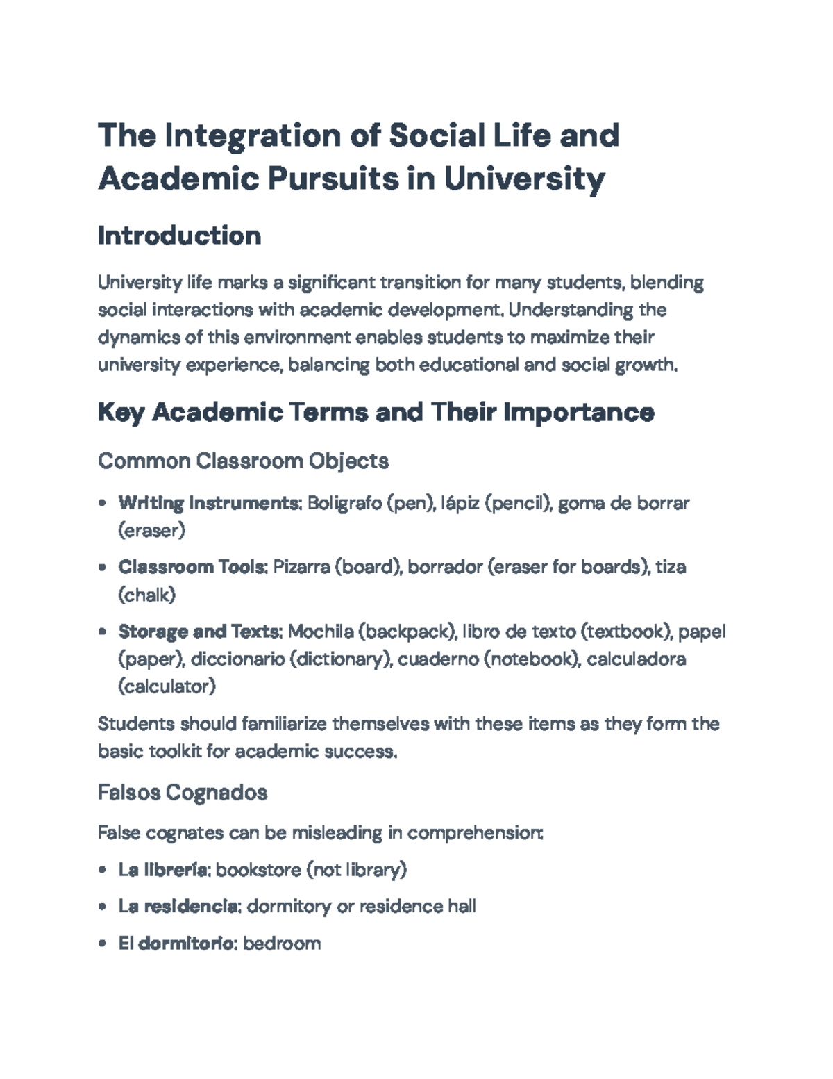 University Life: Balancing Social and Academic Engagement Overview ...