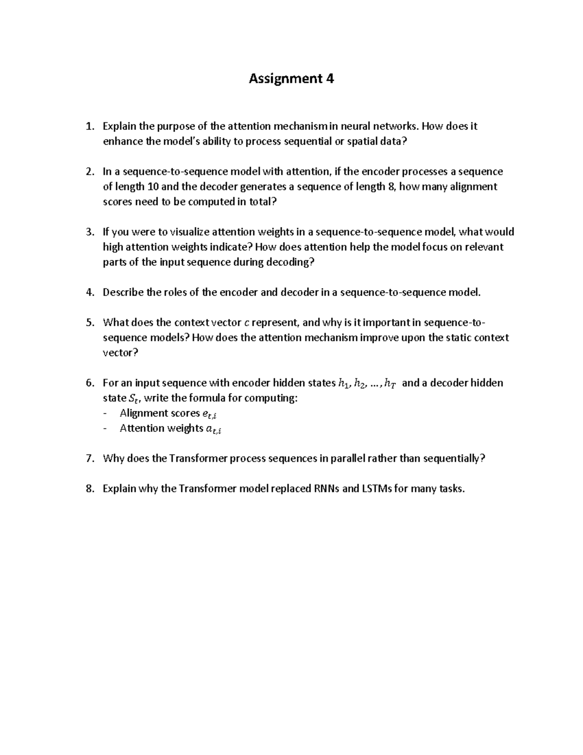 Assignment 4: Understanding Attention Mechanism in Neural Networks ...