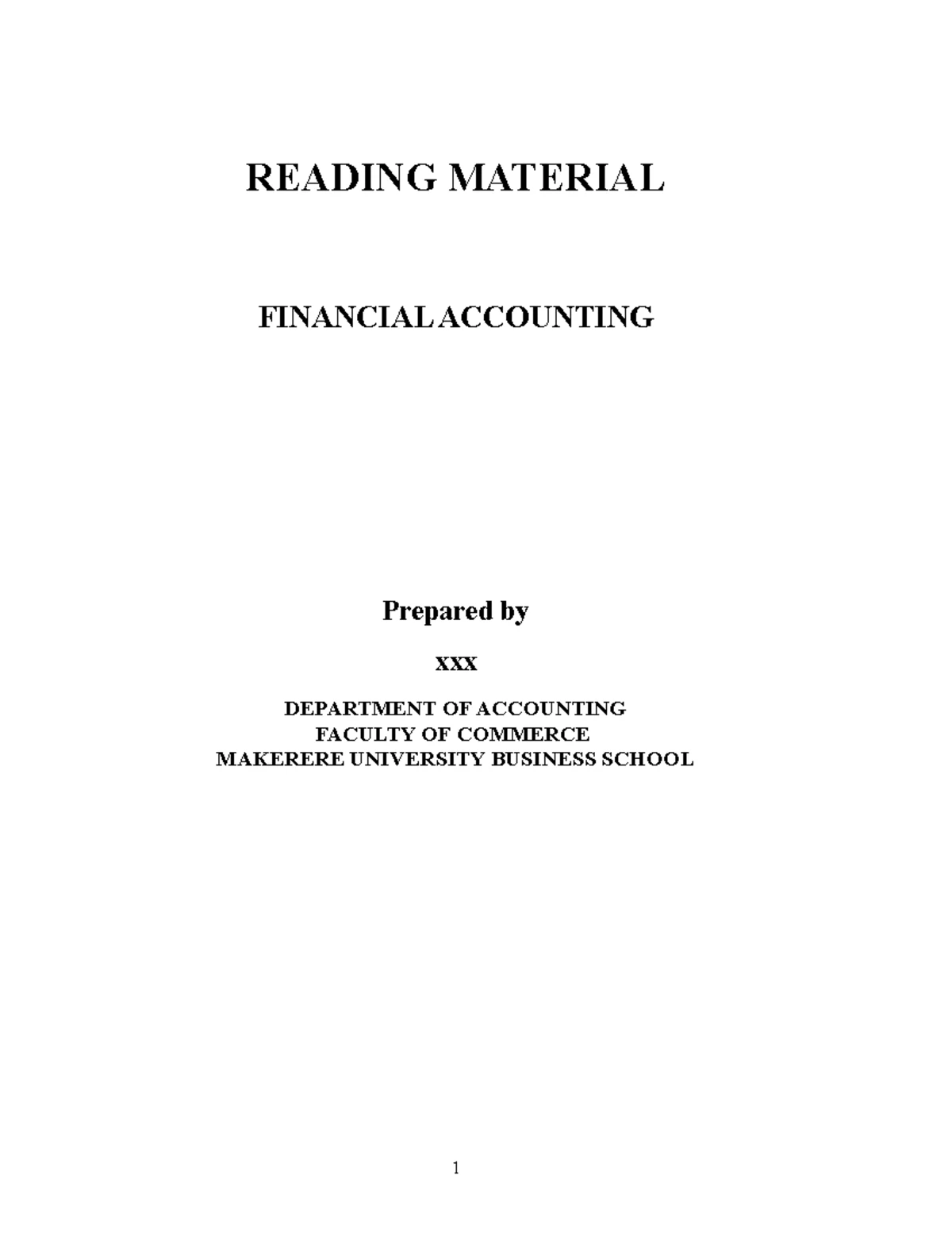 Financial Accounting 1 Notes: Principles, Concepts, and Frameworks ...