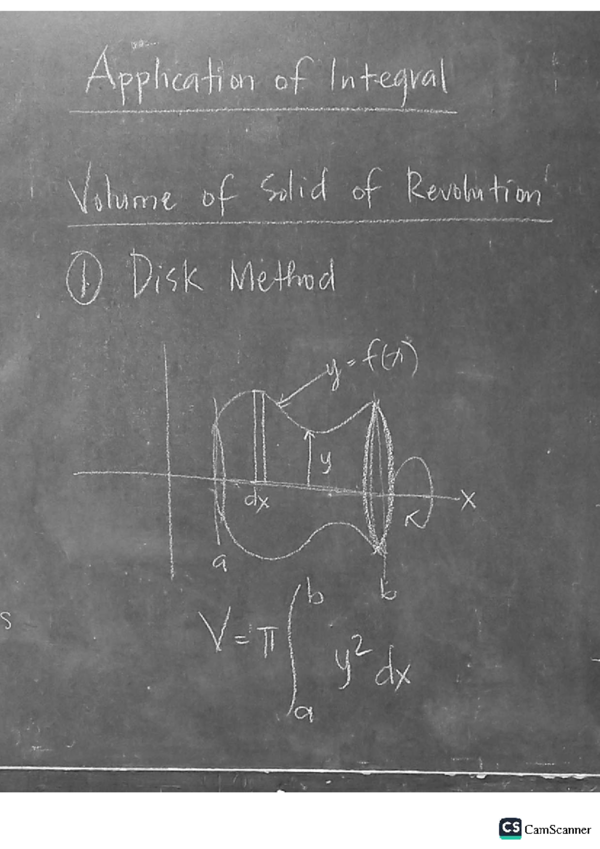 Definite Integrals: Application of Volume of Revolution Methods - Studocu